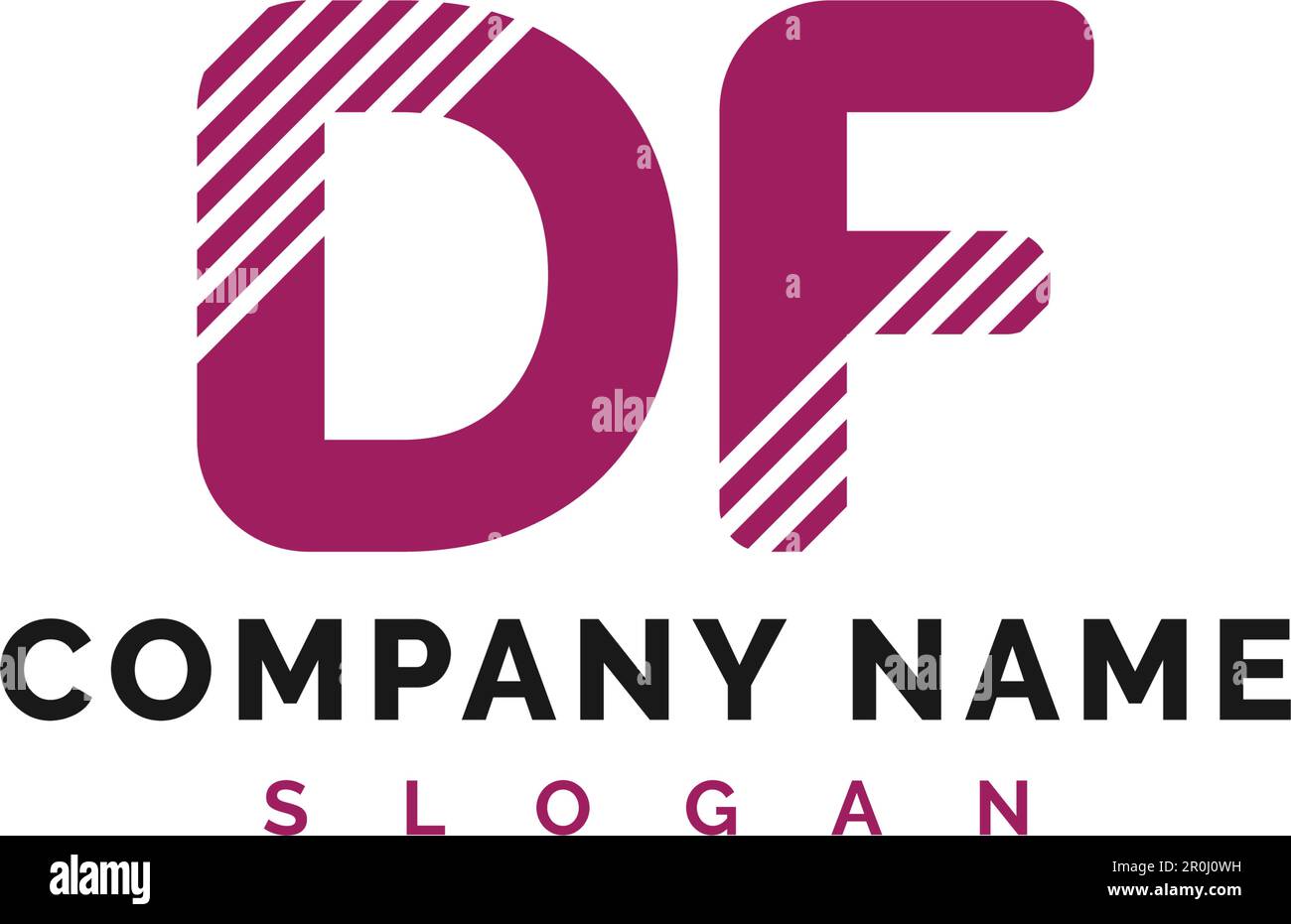 DF Letter Logo Design. DF letter logo Vector Illustration - Vector ...