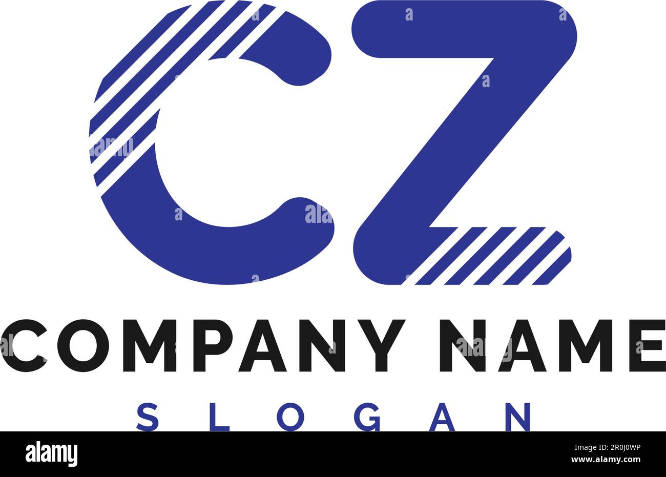 CZ Letter Logo Design. CZ letter logo Vector Illustration - Vector ...
