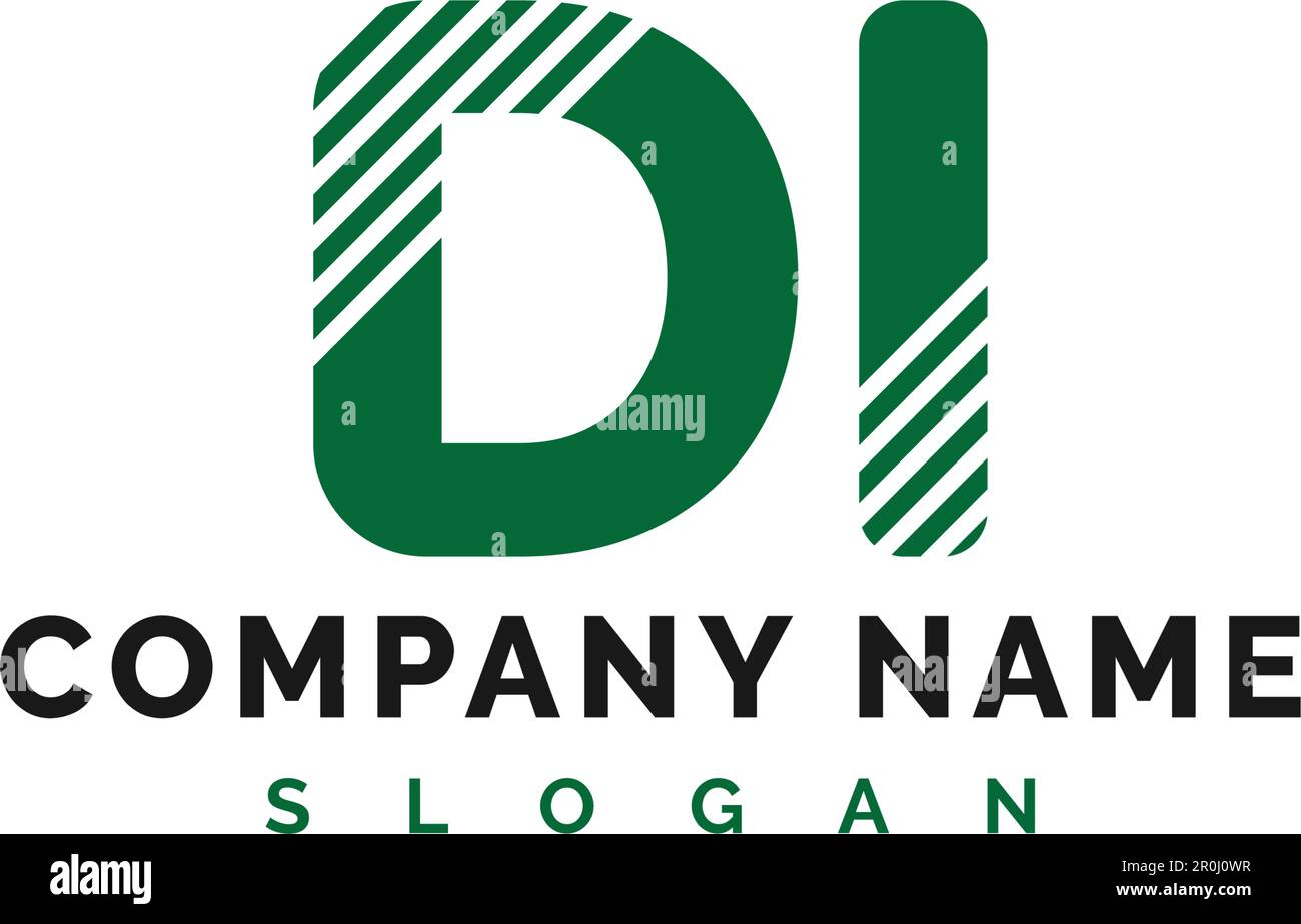 DI Letter Logo Design. DI letter logo Vector Illustration - Vector ...