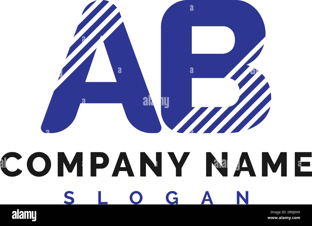 AB Logo Design. AB Letter Logo Icon Vector Illustration - Vector Stock ...