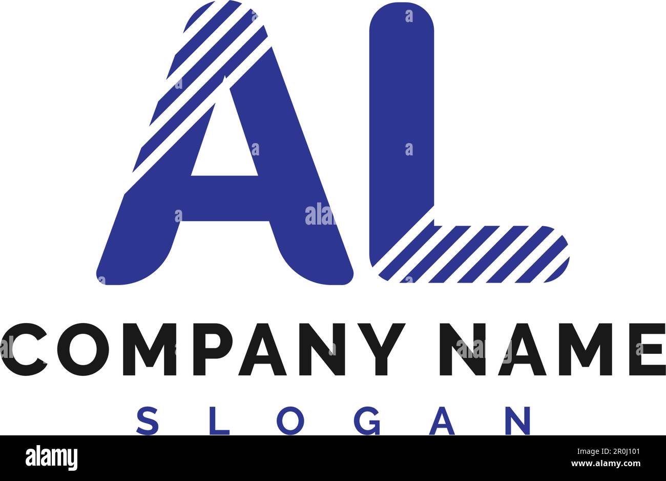 AL Logo Design. AL Letter Logo Icon Vector Illustration - Vector Stock ...