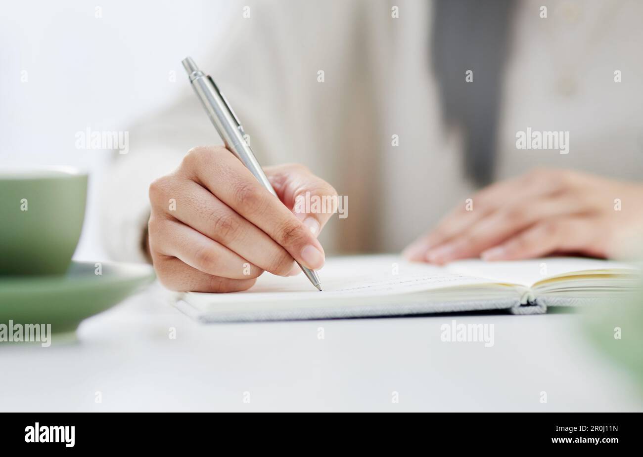 Setting deadlines and making plans to get there. Closeup shot of an ...