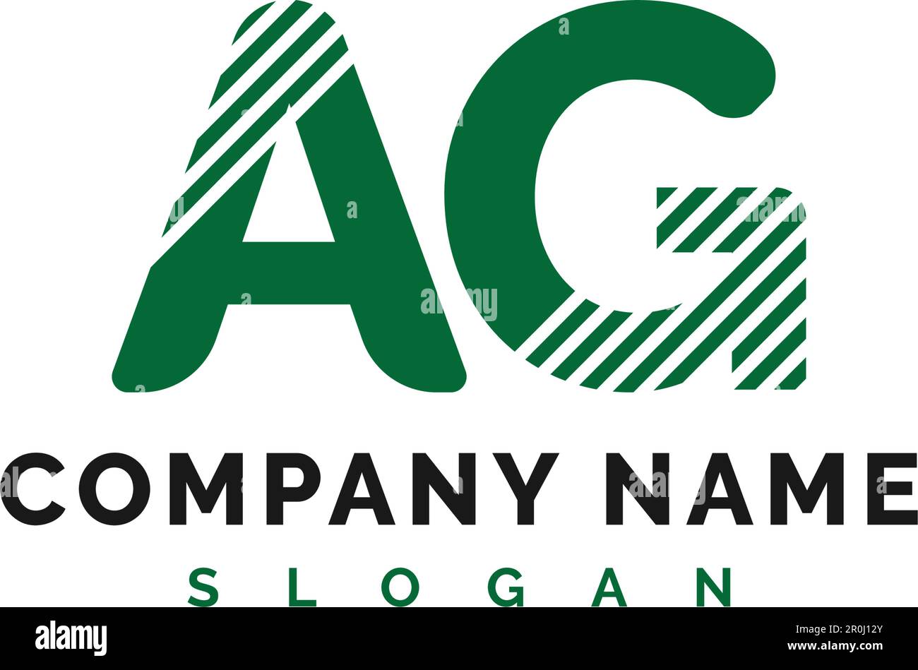 AG Logo Design. AG Letter Logo Icon Vector Illustration - Vector Stock ...