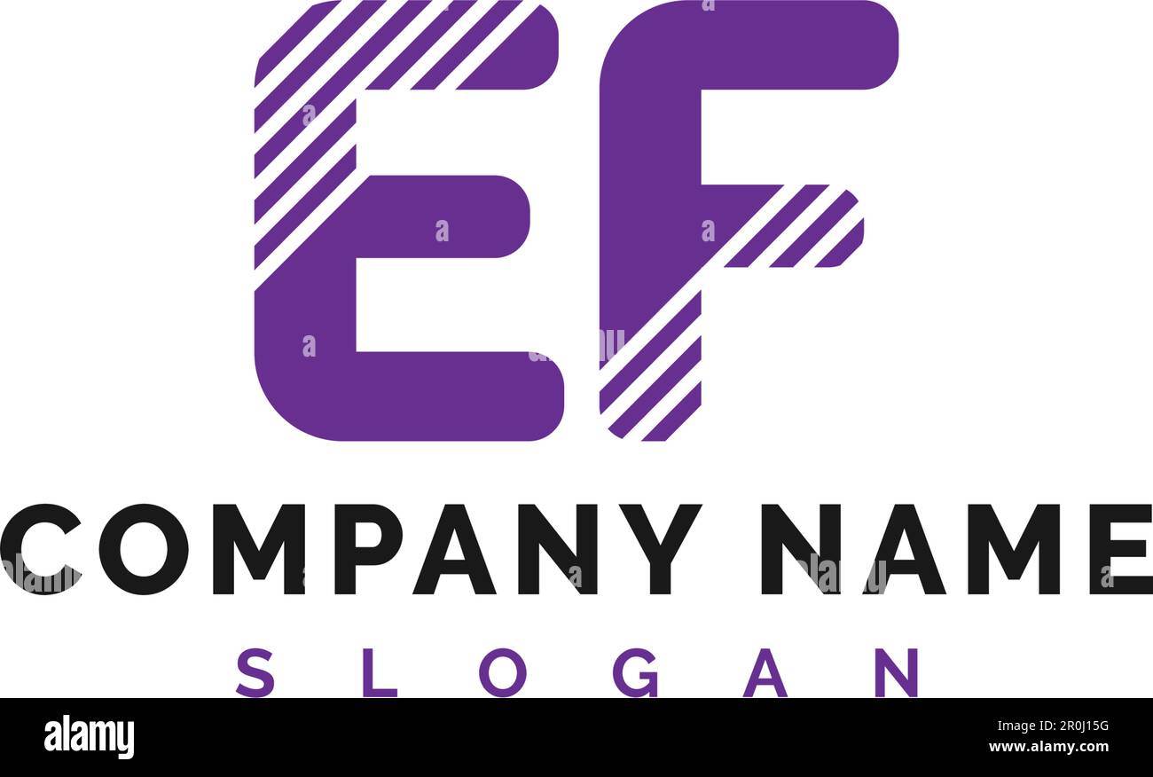 EF Letter Logo Design. EF letter logo Vector Illustration - Vector ...
