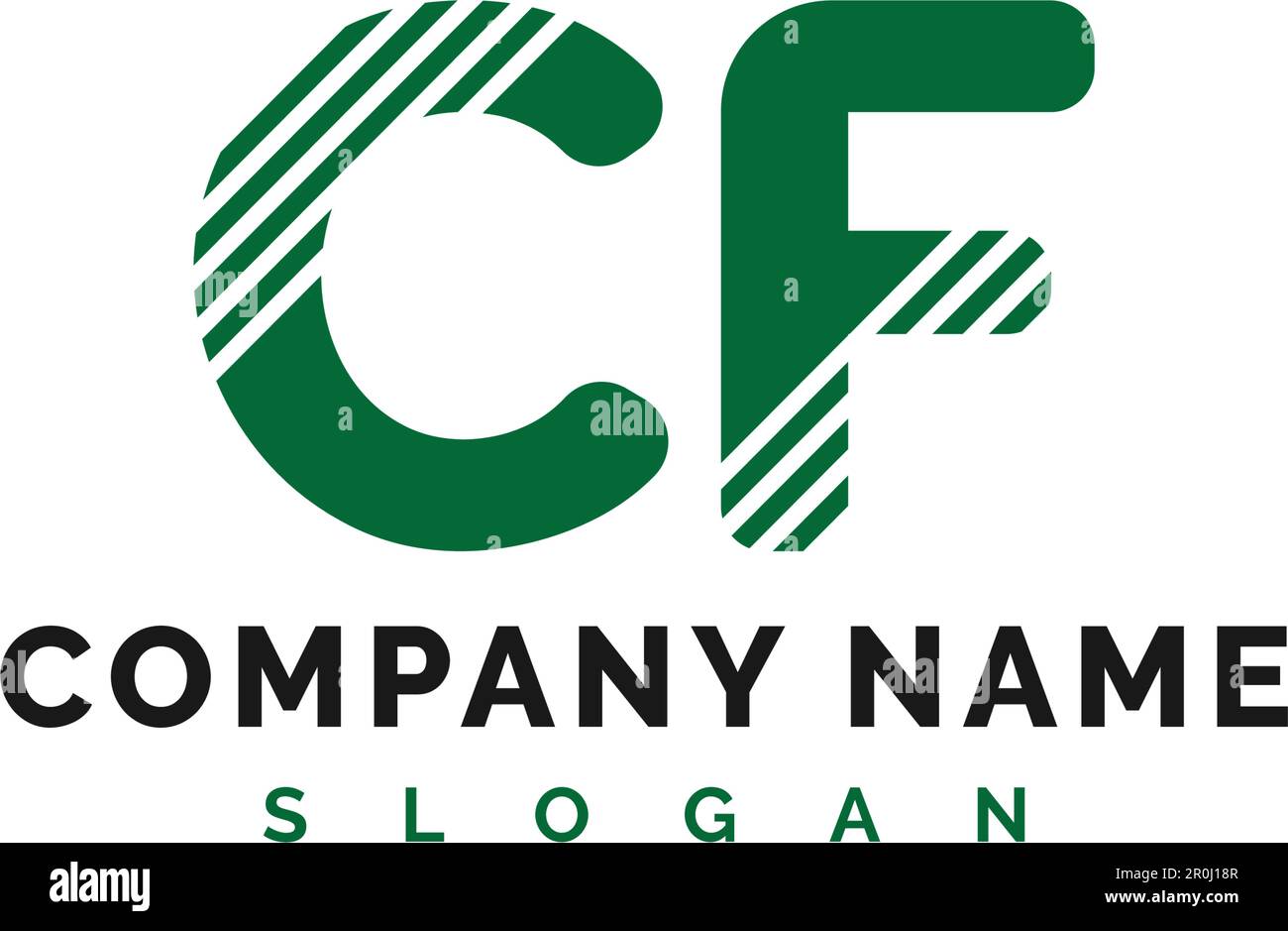 CF Letter Logo Design. CF letter logo Vector Illustration - Vector ...