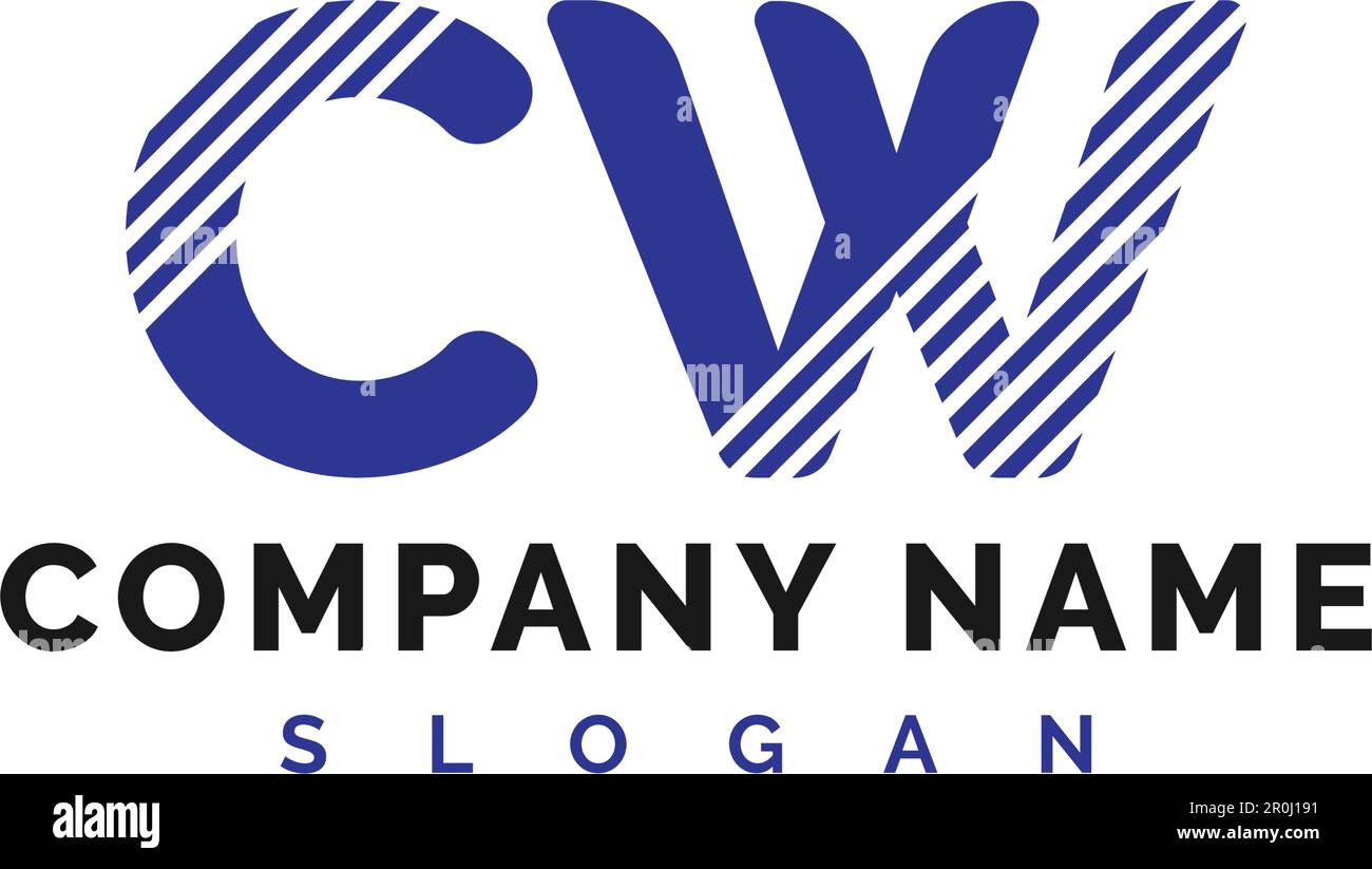 CW Letter Logo Design. CW letter logo Vector Illustration - Vector ...