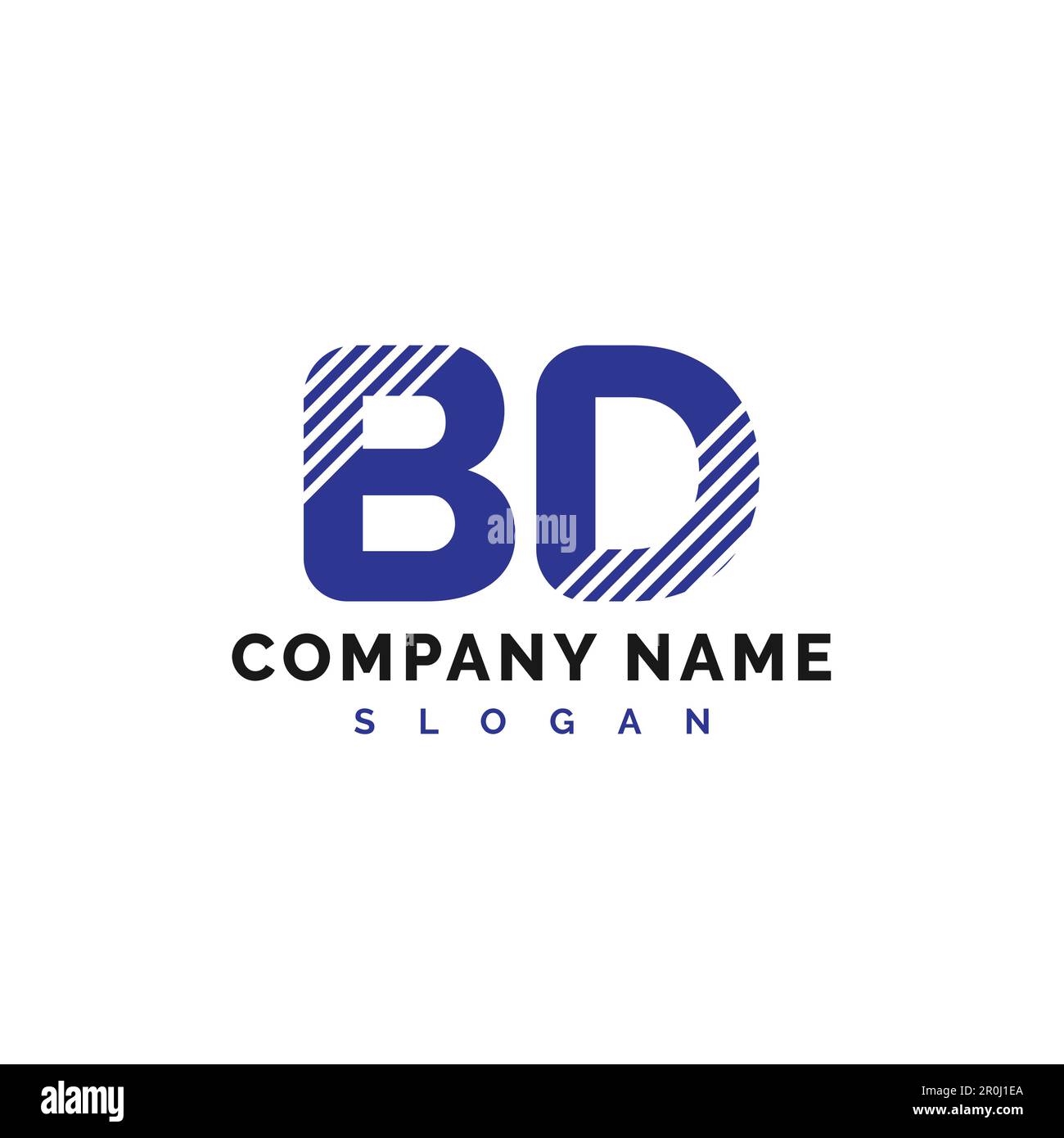 BD Logo Design. BD Letter Logo Icon Vector Illustration - Vector Stock ...