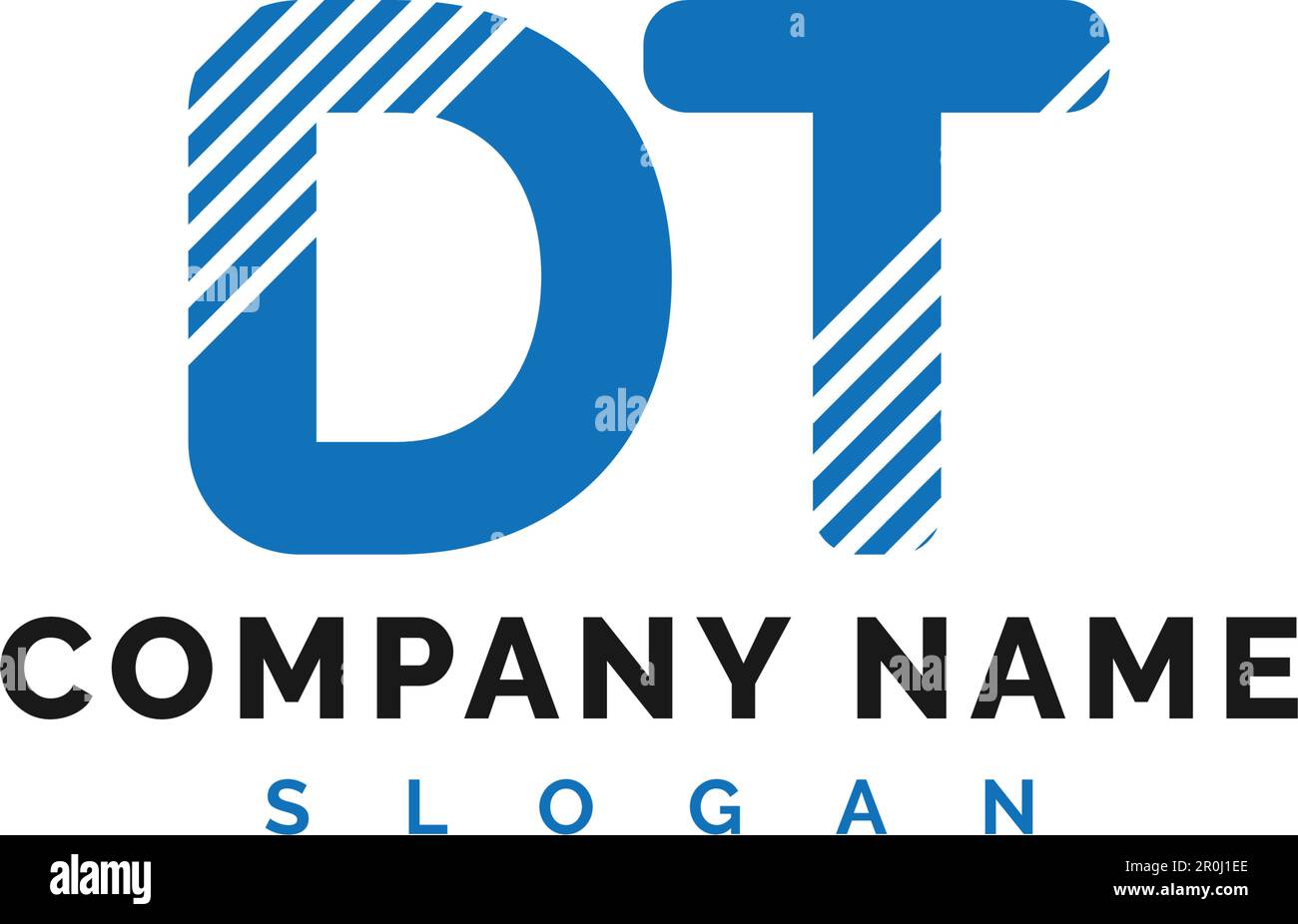 Dt text logo Stock Vector Images - Alamy