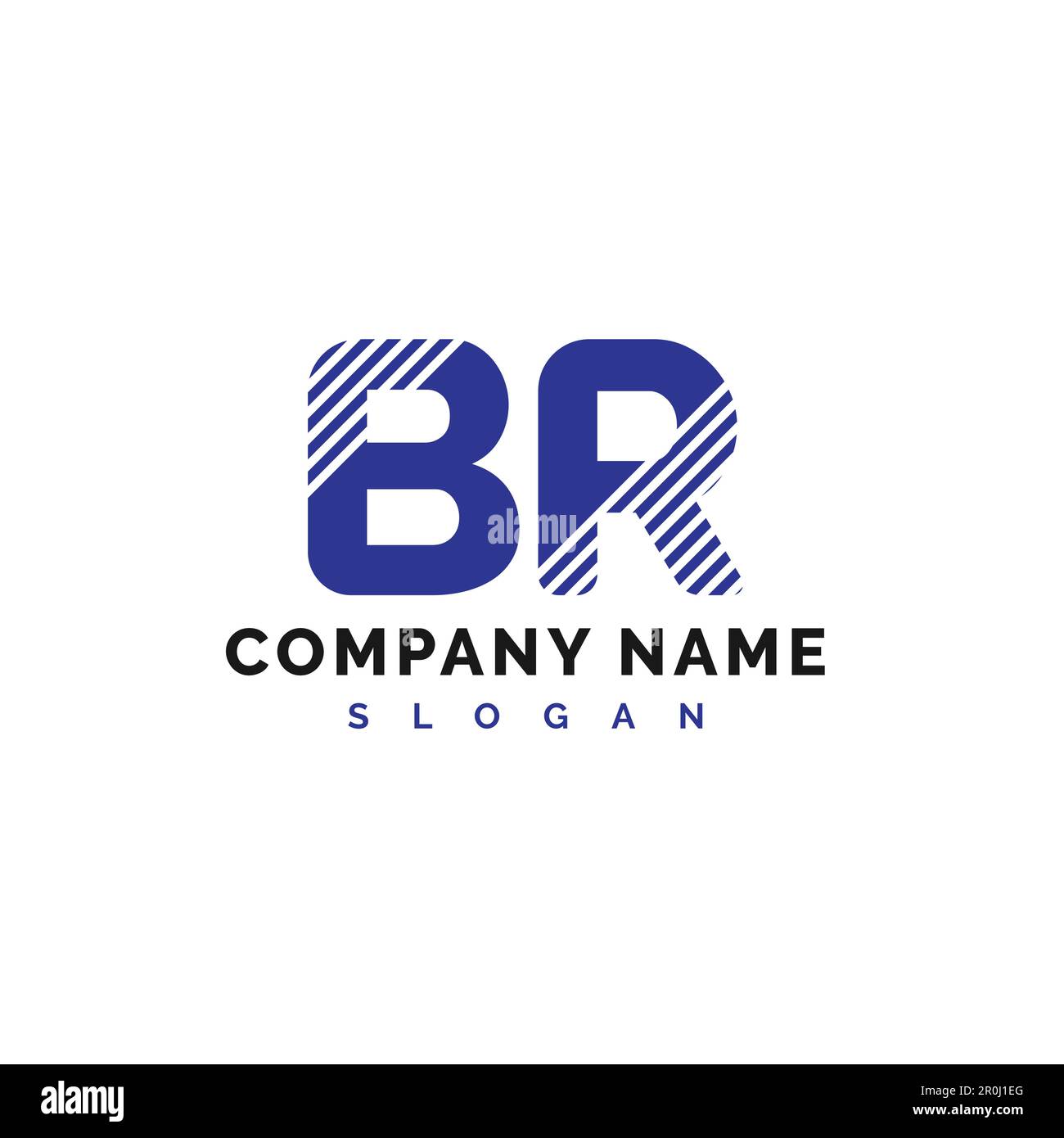 BR Logo Design. BR Letter Logo Icon Vector Illustration - Vector Stock ...