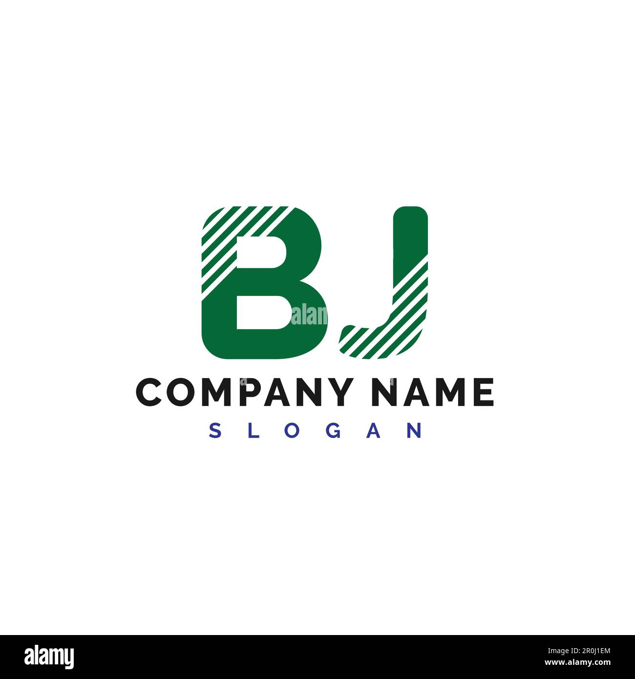 BJ Logo Design. BJ Letter Logo Icon Vector Illustration - Vector Stock ...