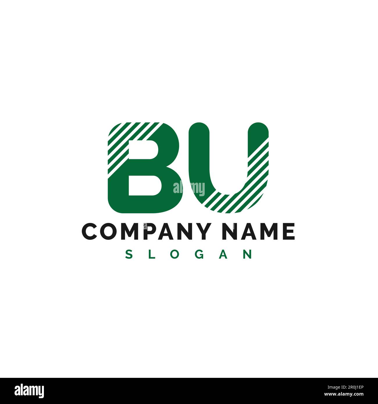 BU Logo Design. BU Letter Logo Icon Vector Illustration - Vector Stock ...