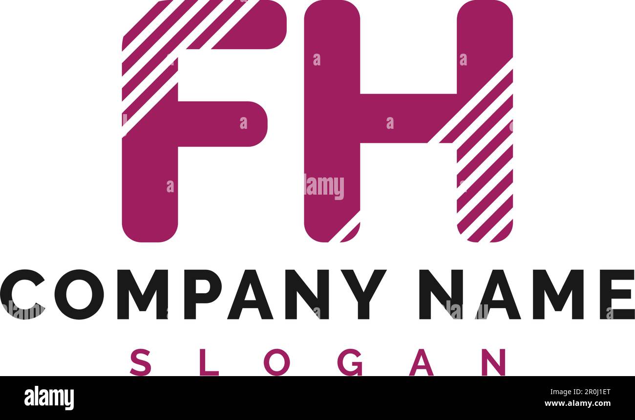 FH Letter Logo Design. FH letter logo Vector Illustration - Vector ...