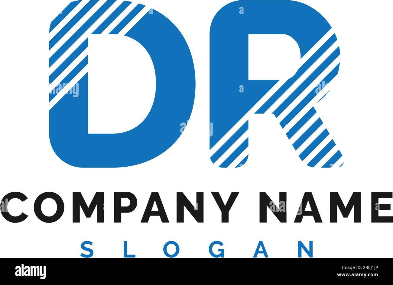 DR Letter Logo Design. DR letter logo Vector Illustration - Vector ...