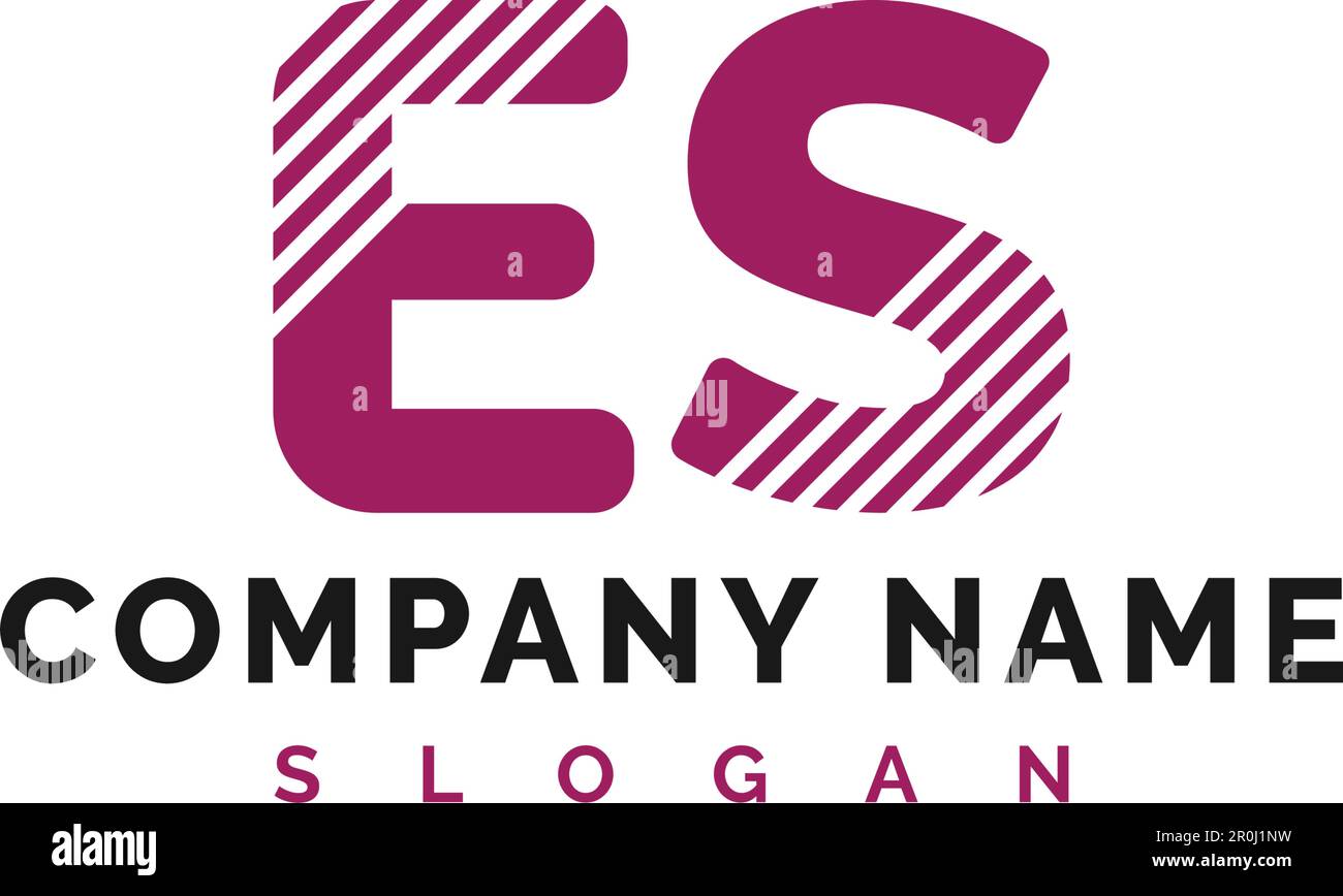 ES Letter Logo Design. ES letter logo Vector Illustration - Vector ...