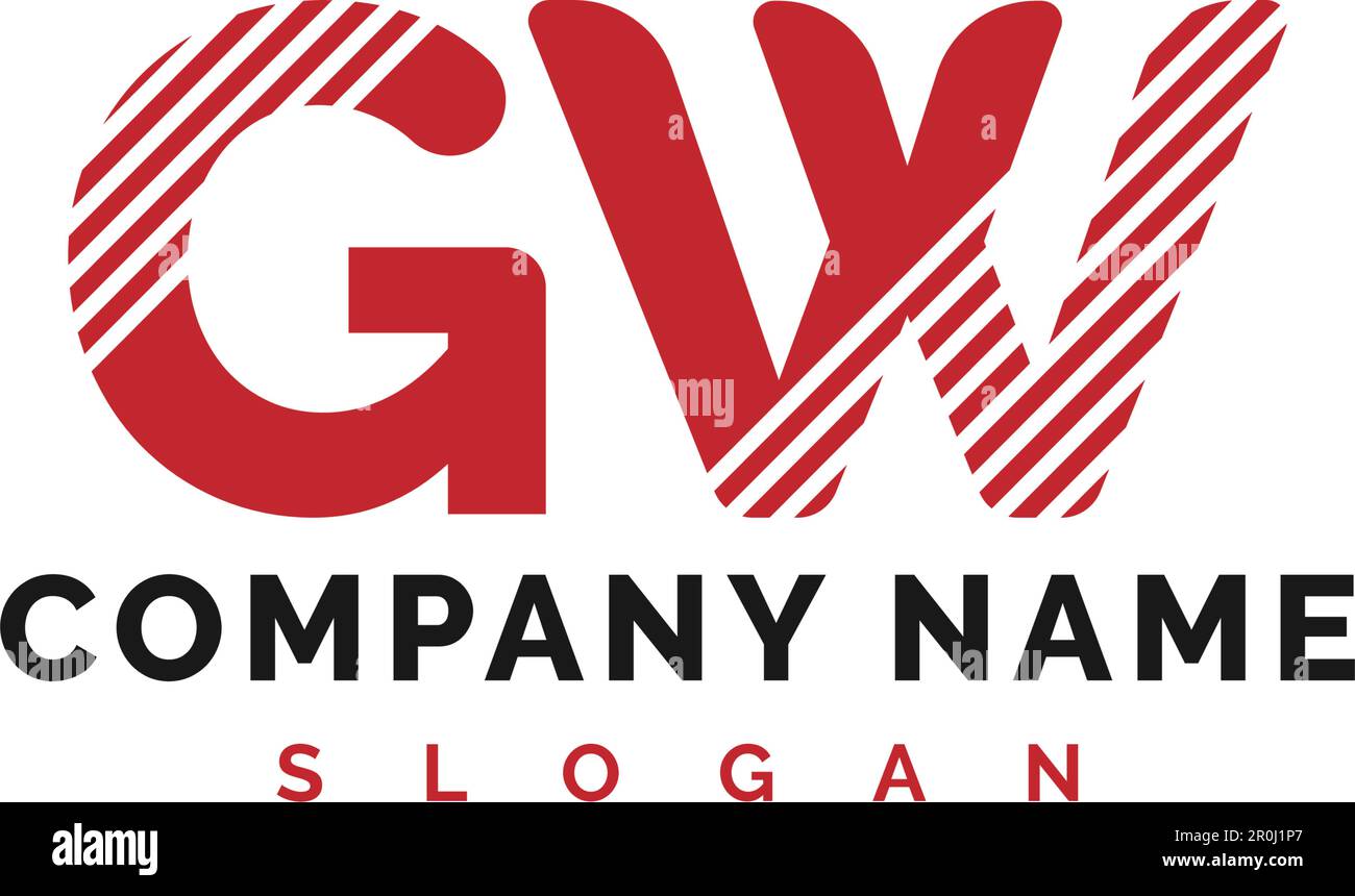 GW Letter Logo Design. GW letter logo Vector Illustration - Vector ...
