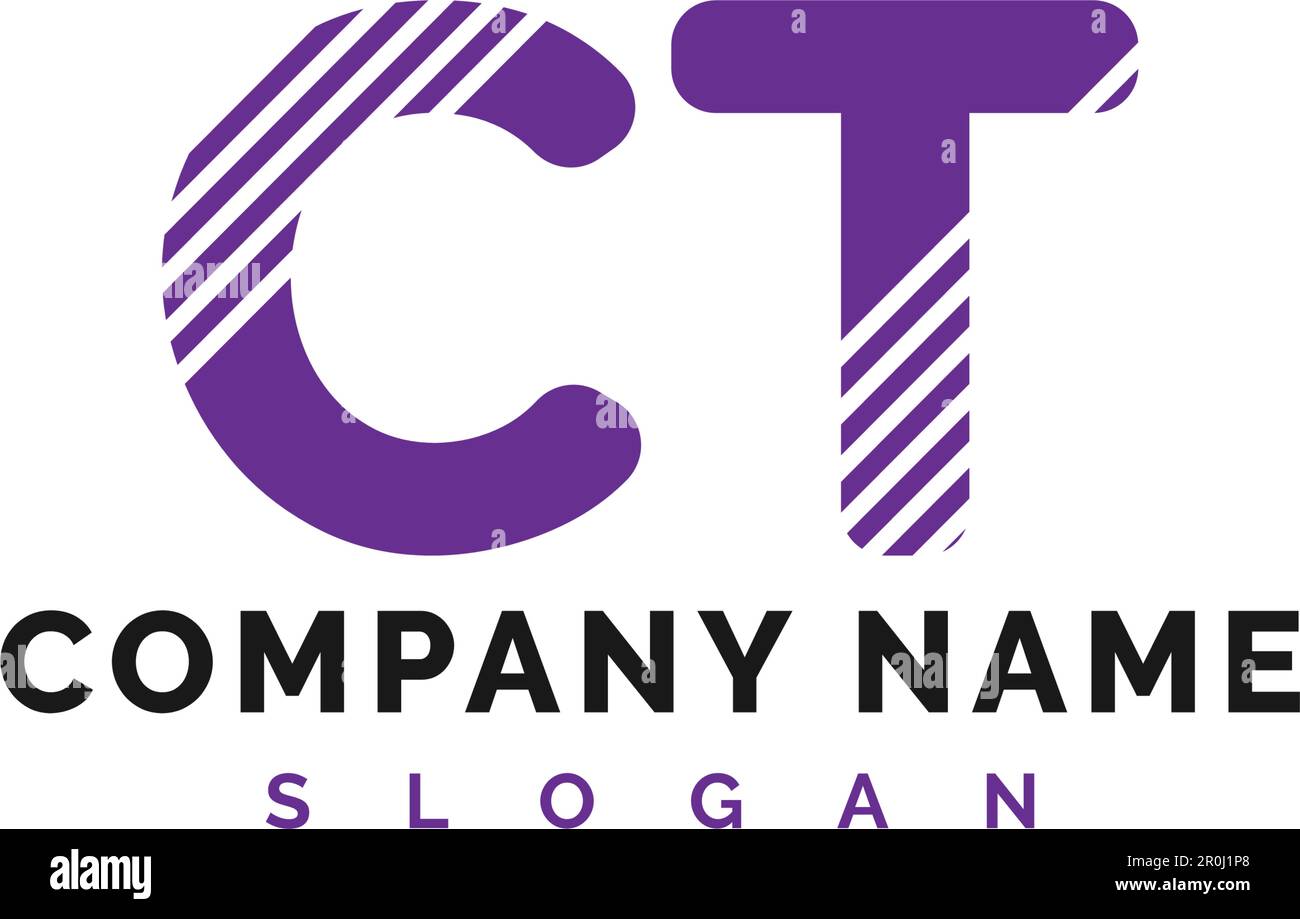 CT Letter Logo Design. CT letter logo Vector Illustration - Vector ...