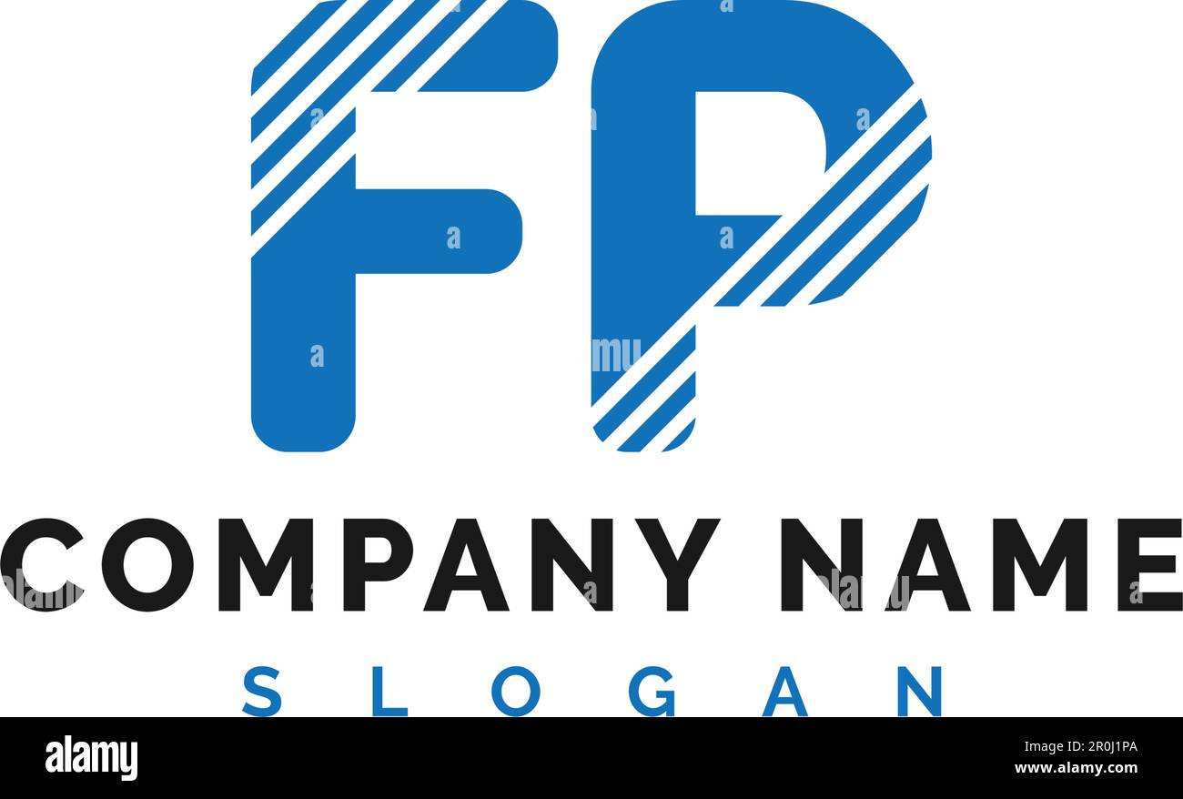FP Letter Logo Design. FP letter logo Vector Illustration - Vector ...