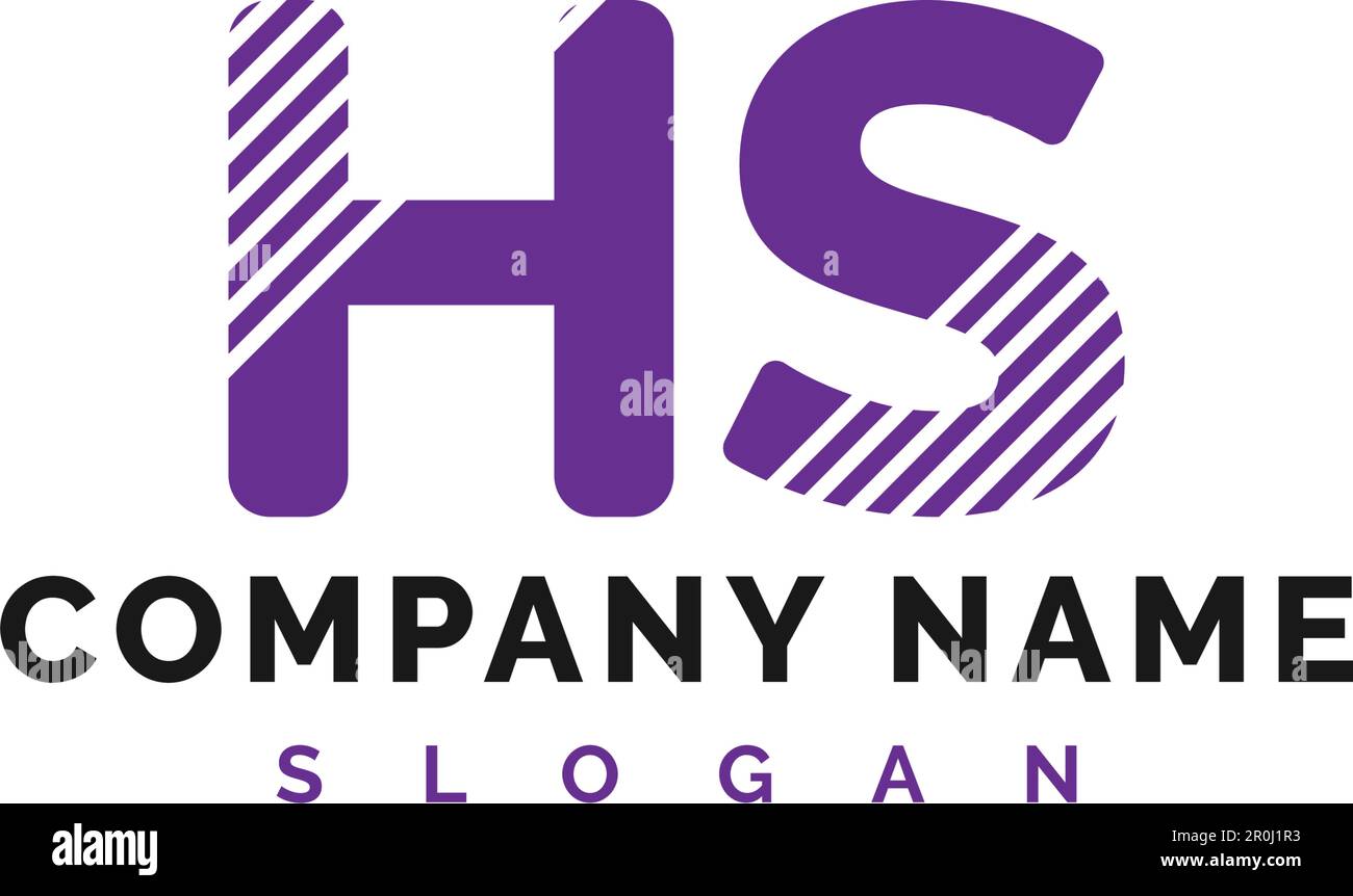 HS Letter Logo Design. HS letter logo Vector Illustration - Vector ...