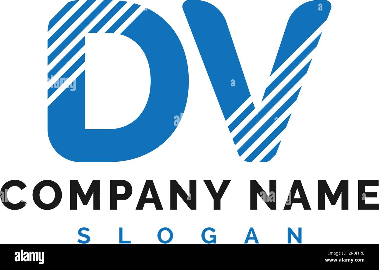 DV Letter Logo Design. DV letter logo Vector Illustration - Vector ...