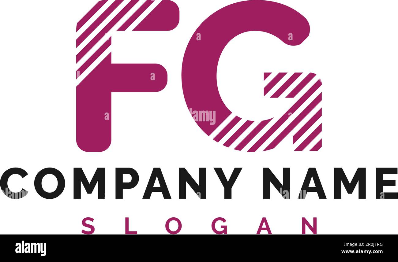 FG Letter Logo Design. FG letter logo Vector Illustration - Vector ...