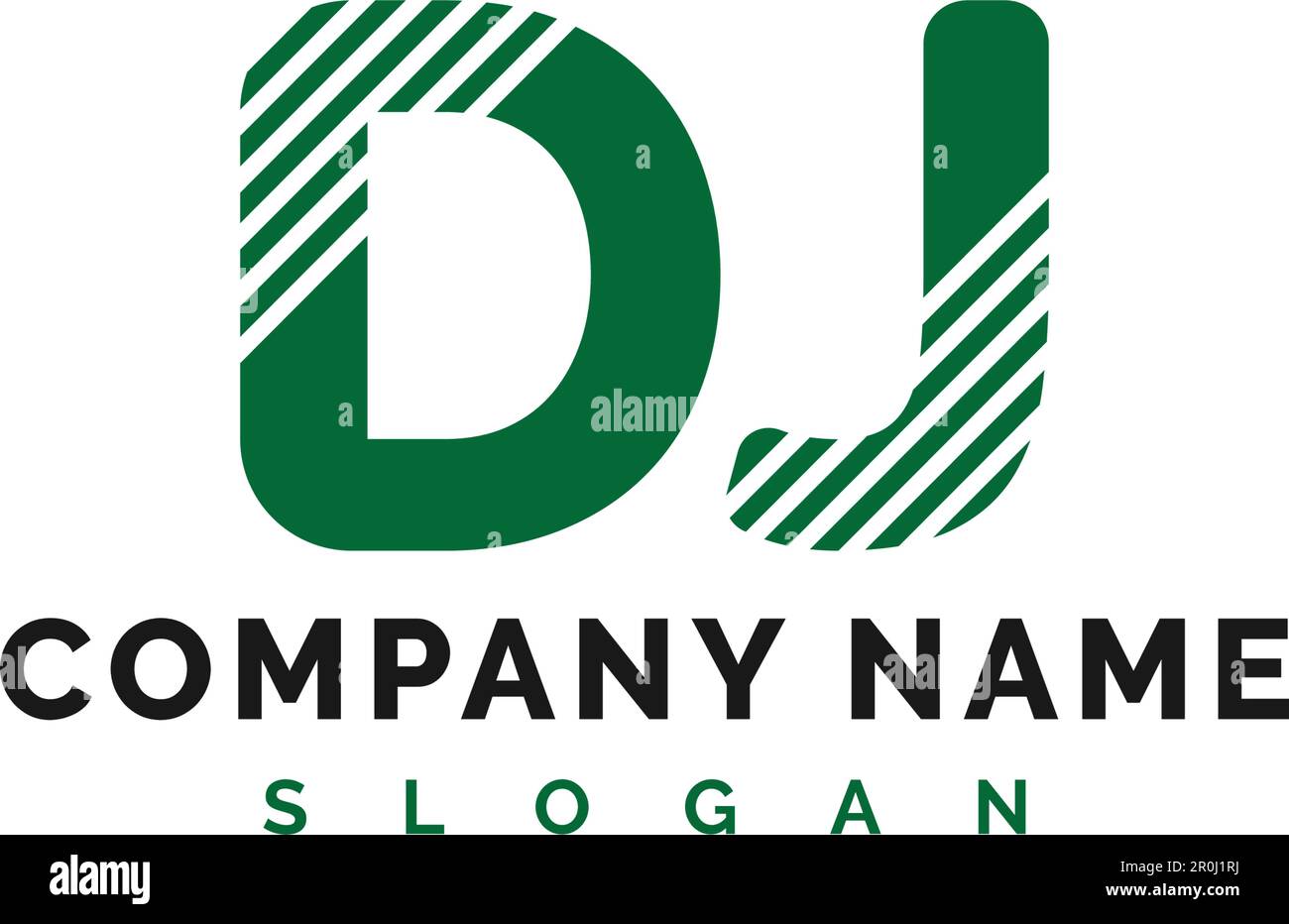 DJ Letter Logo Design. DJ letter logo Vector Illustration - Vector Stock Vector Image & Art - Alamy