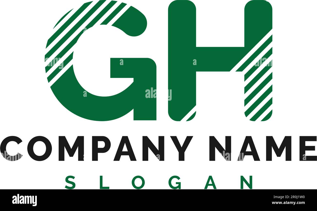GH Letter Logo Design. GH letter logo Vector Illustration - Vector ...