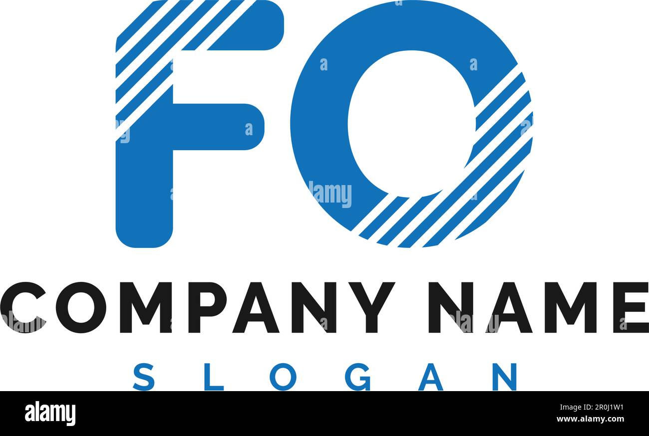 FO Letter Logo Design. FO letter logo Vector Illustration - Vector ...
