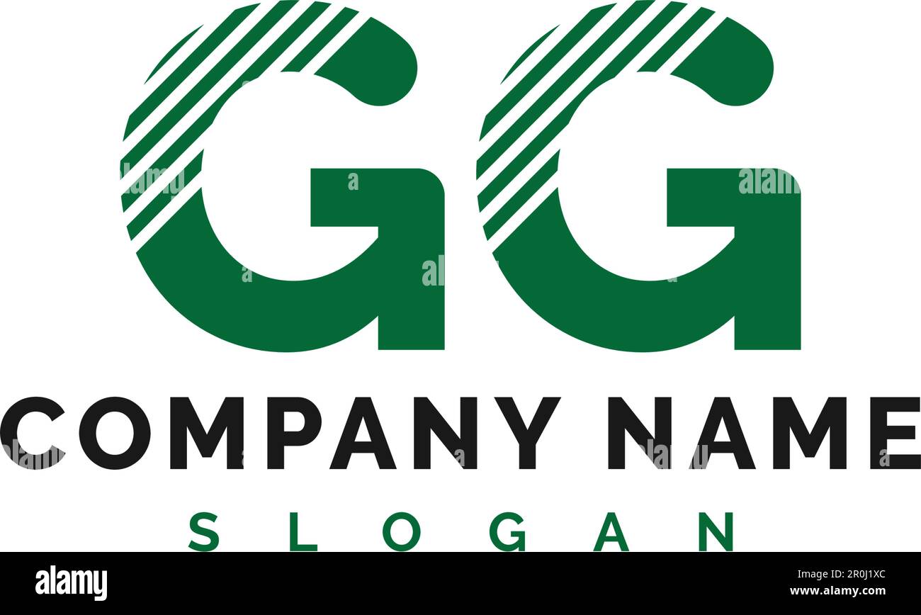 GG Letter Logo Design. GG letter logo Vector Illustration - Vector ...