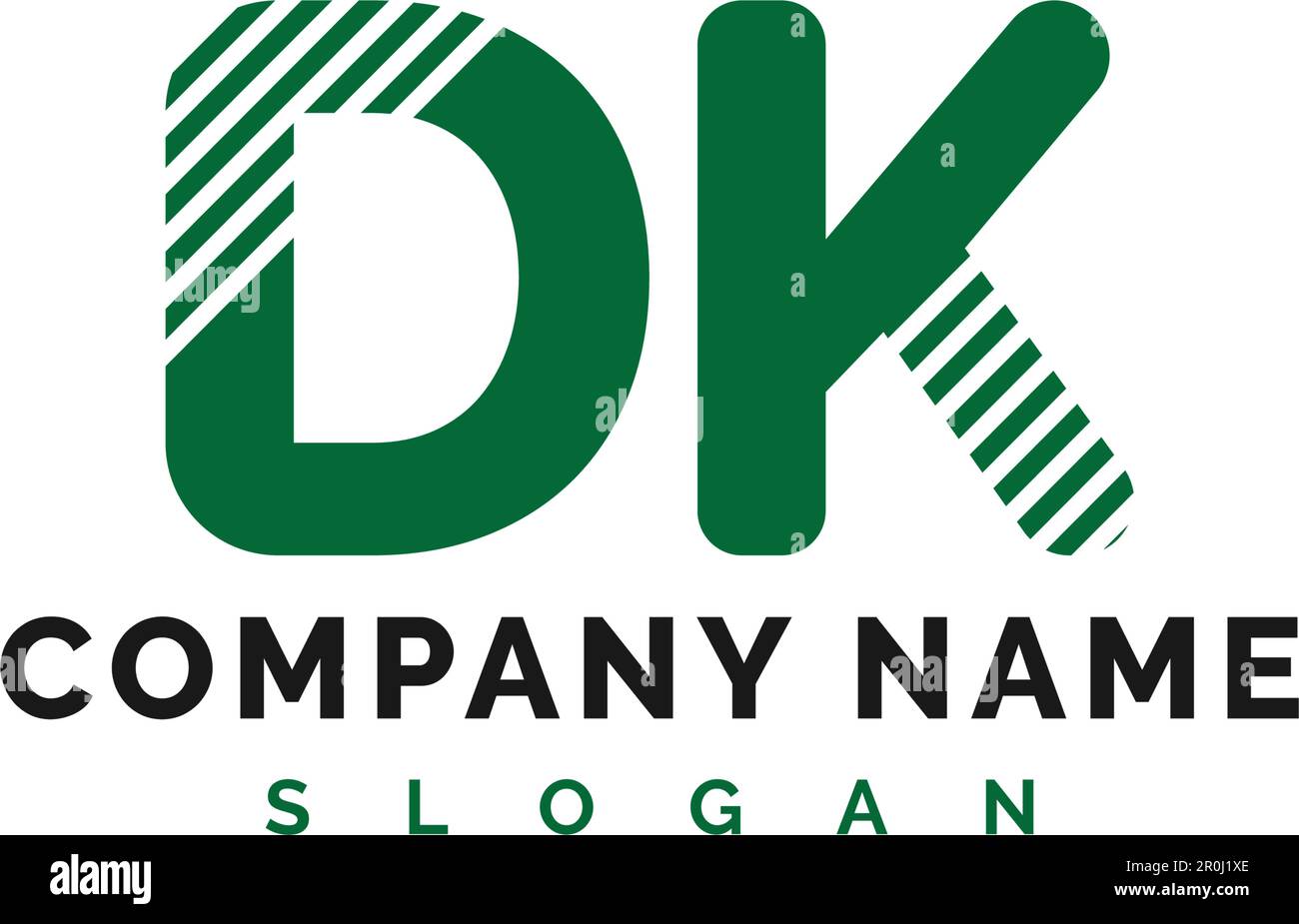 DK Letter Logo Design. DK letter logo Vector Illustration - Vector Stock Vector Image & Art - Alamy