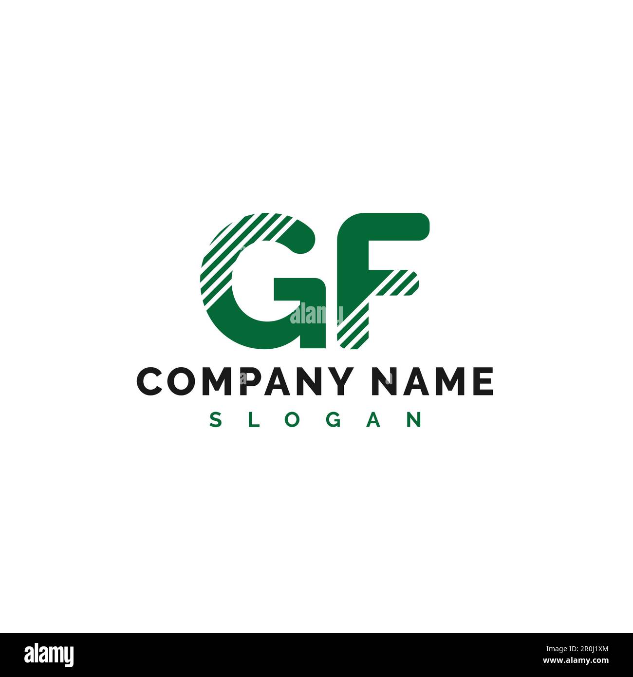 GF Letter Logo Design. GF letter logo Vector Illustration - Vector ...