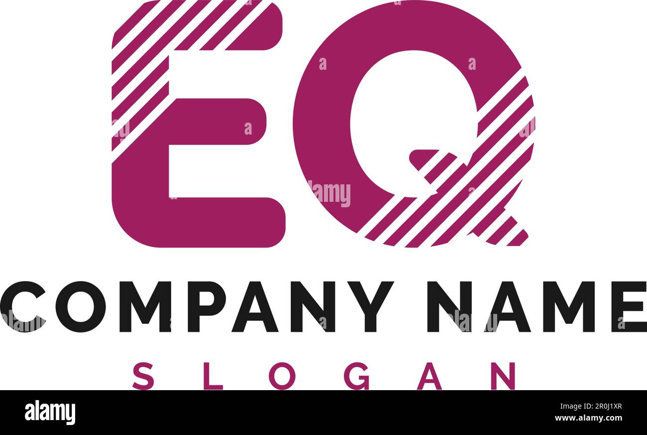 EQ Letter Logo Design. EQ letter logo Vector Illustration - Vector ...