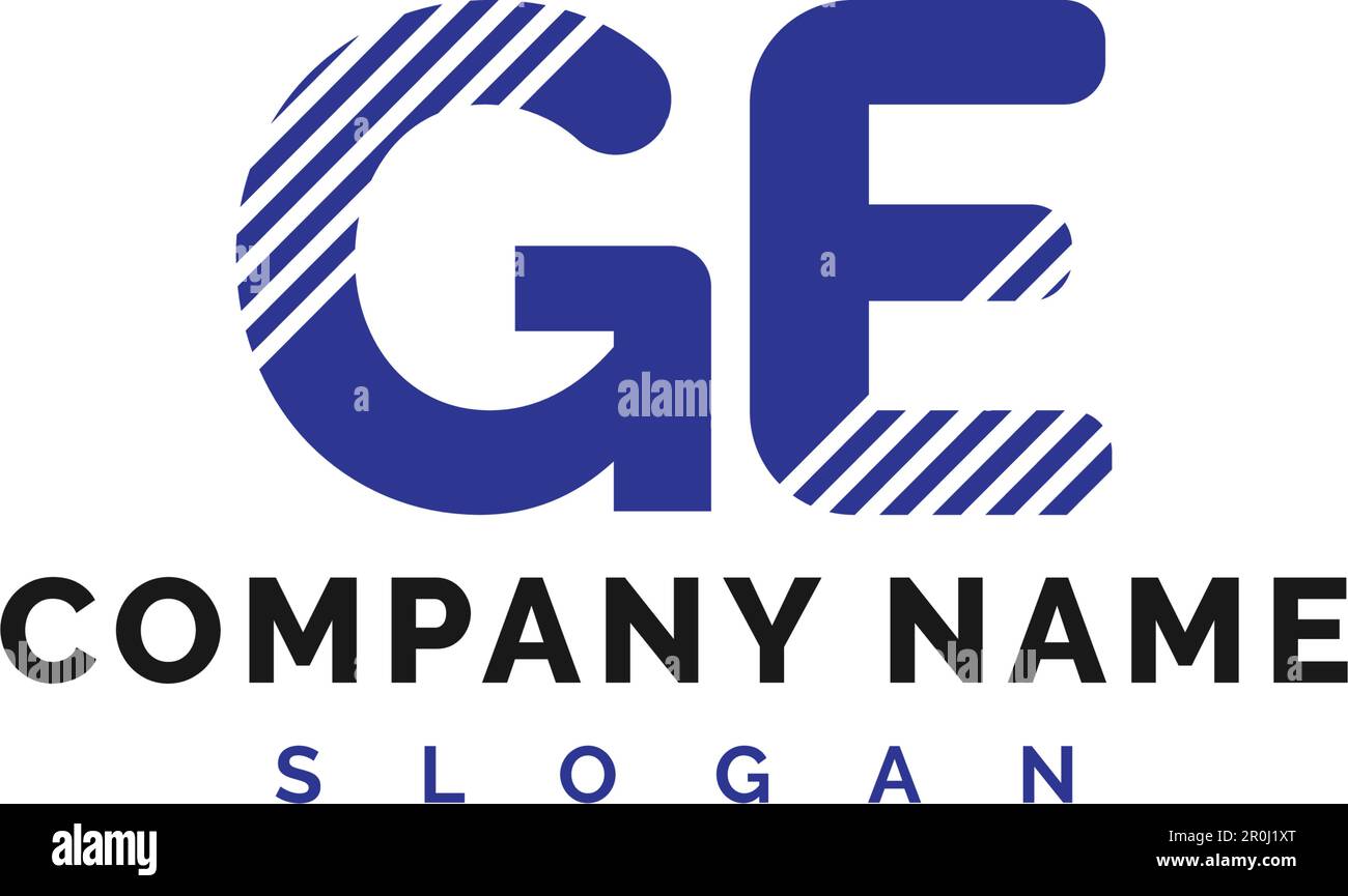 GE Letter Logo Design. GE letter logo Vector Illustration - Vector ...