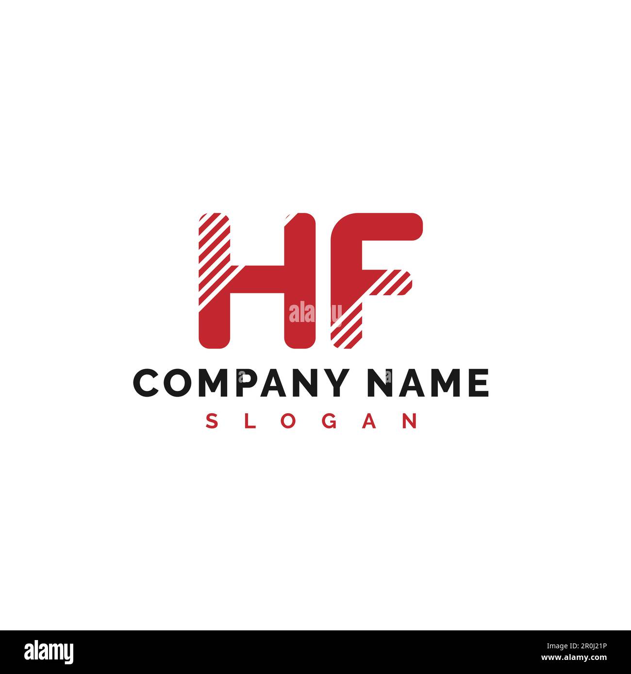HF Letter Logo Design. HF letter logo Vector Illustration - Vector ...