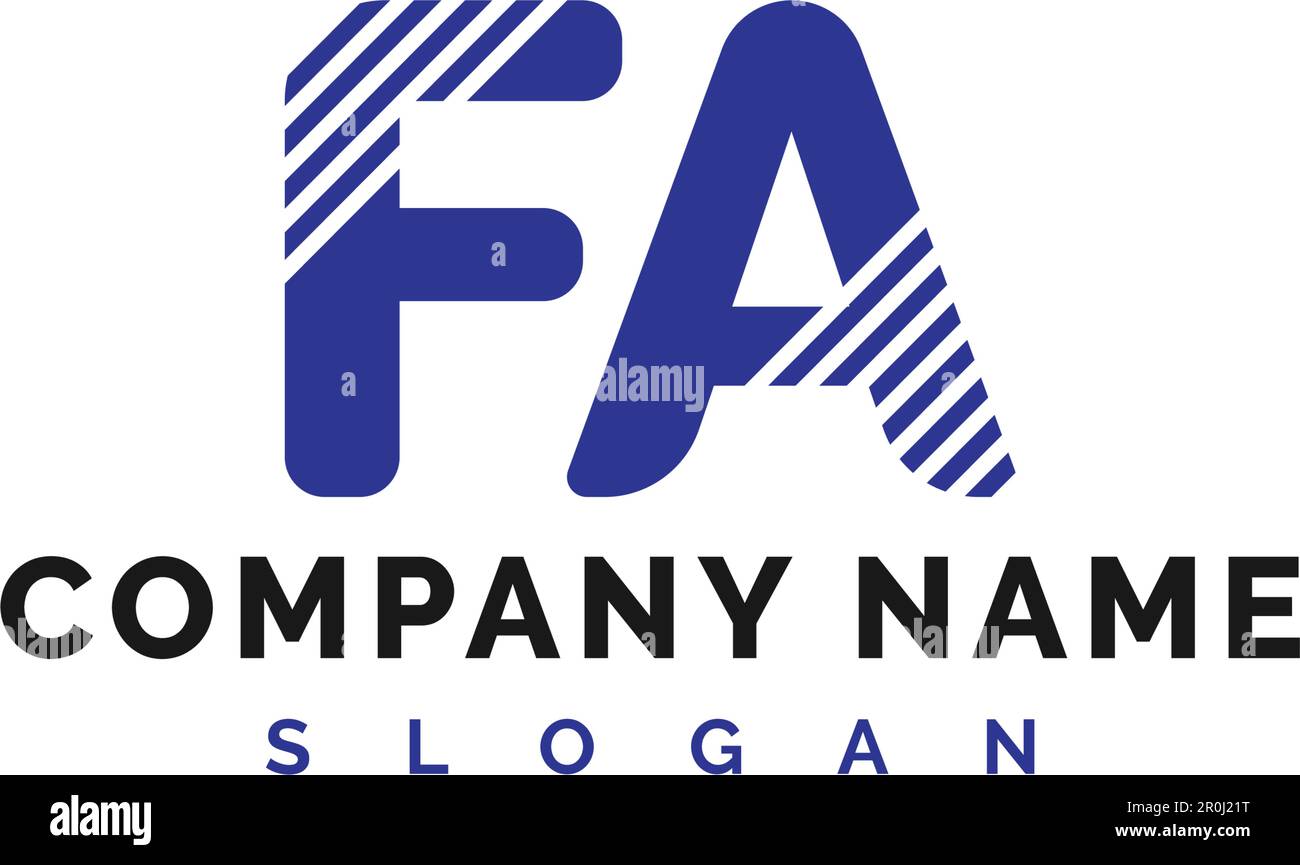 FA Letter Logo Design. FA letter logo Vector Illustration - Vector ...