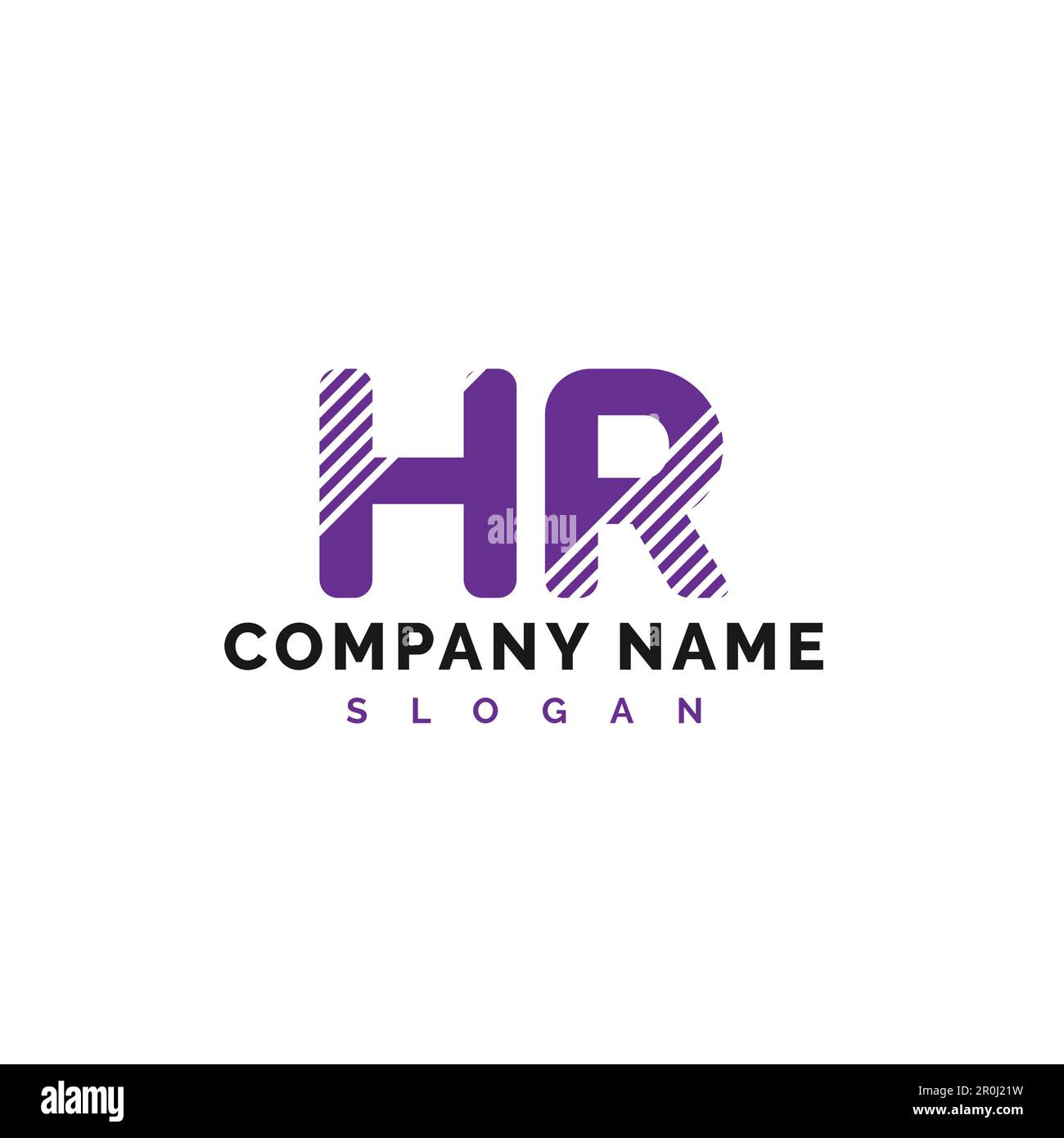 HR Letter Logo Design. HR letter logo Vector Illustration - Vector ...