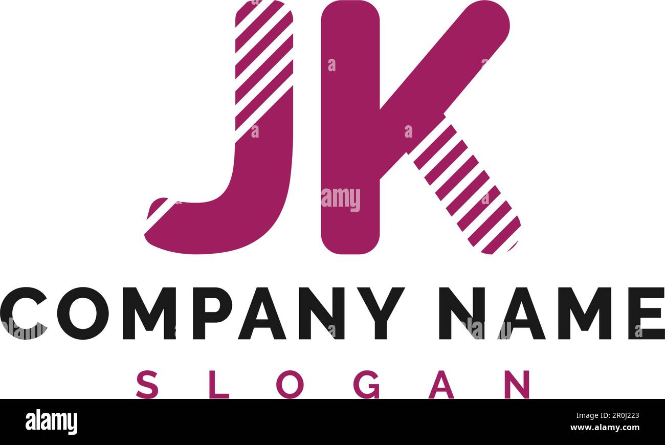 JK Letter Logo Design. JK letter logo Vector Illustration - Vector ...