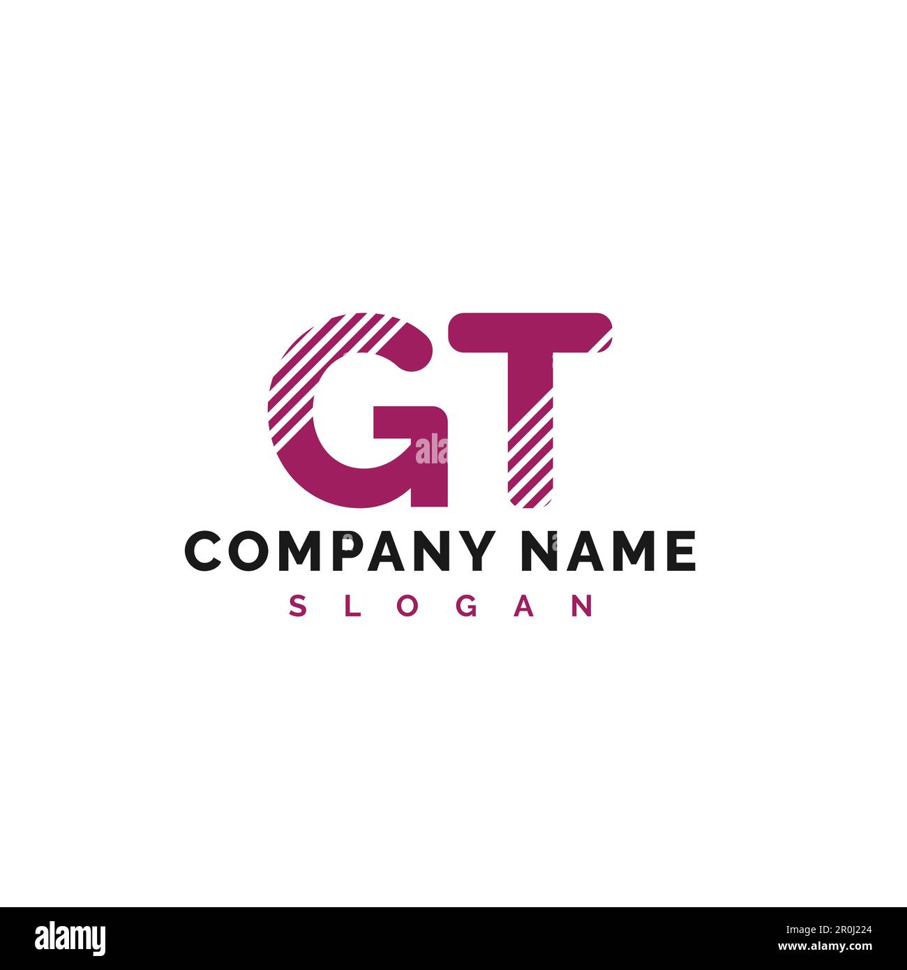 GT Letter Logo Design. GT letter logo Vector Illustration - Vector ...