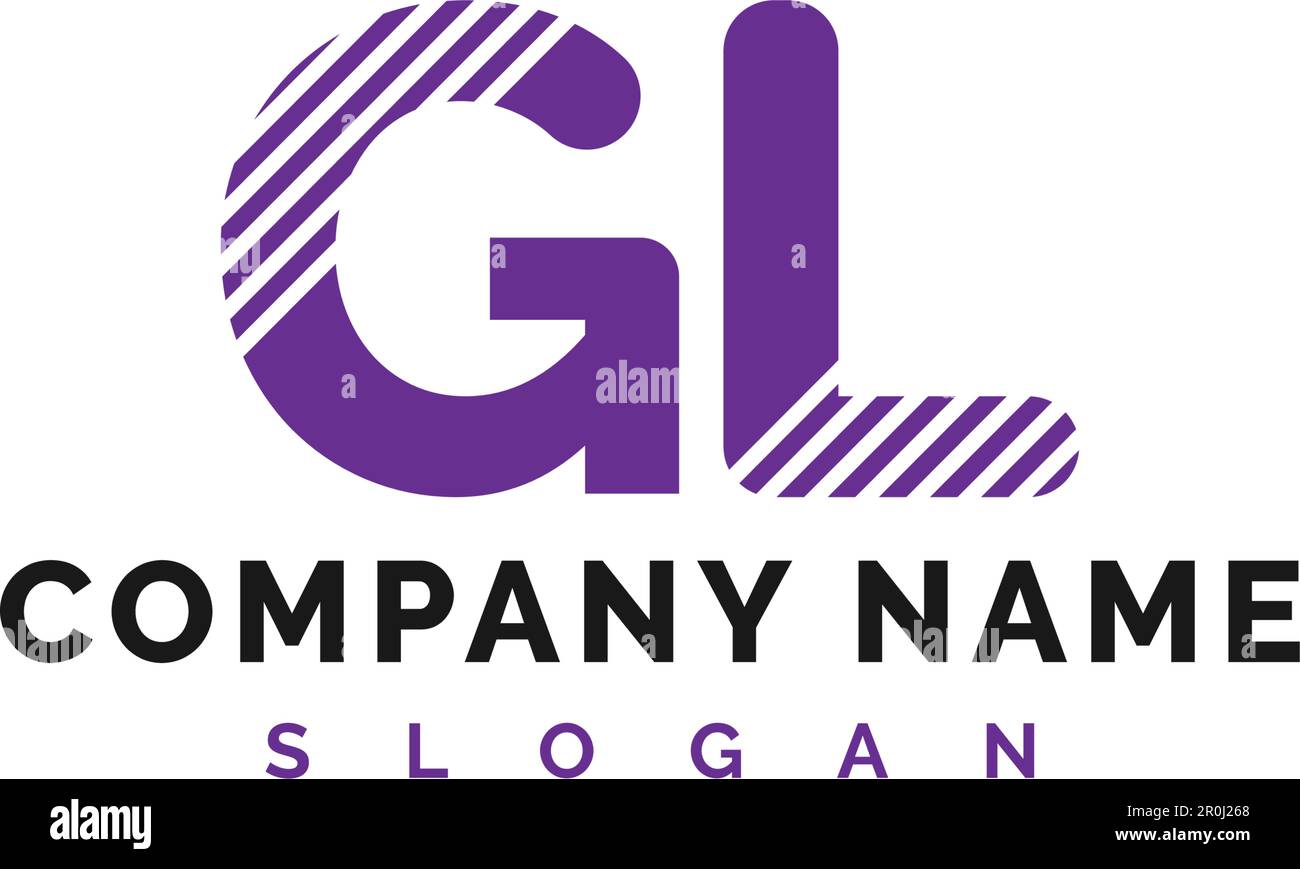 GL Letter Logo Design. GL letter logo Vector Illustration - Vector ...