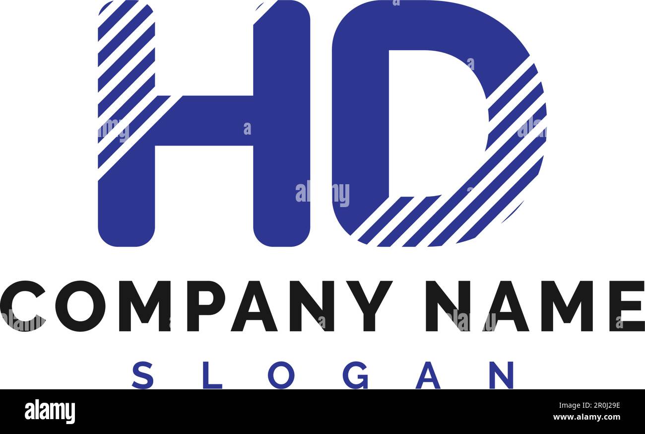 HD Letter Logo Design. HD letter logo Vector Illustration - Vector ...