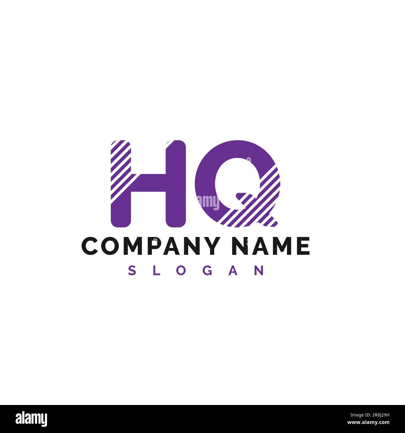 HQ Letter Logo Design. HQ letter logo Vector Illustration - Vector ...