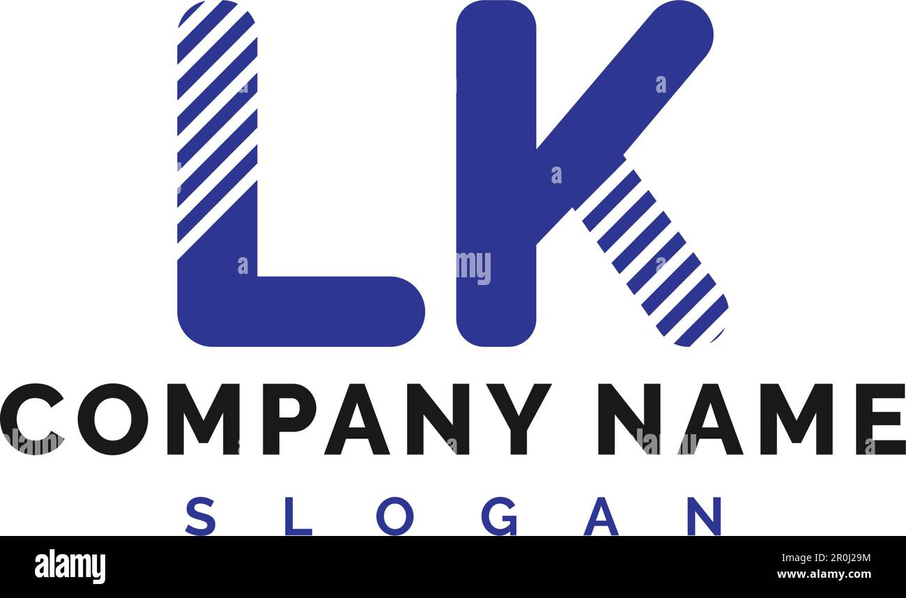 Lk Letter Logo Design Lk Letter Logo Vector Illustration Vector