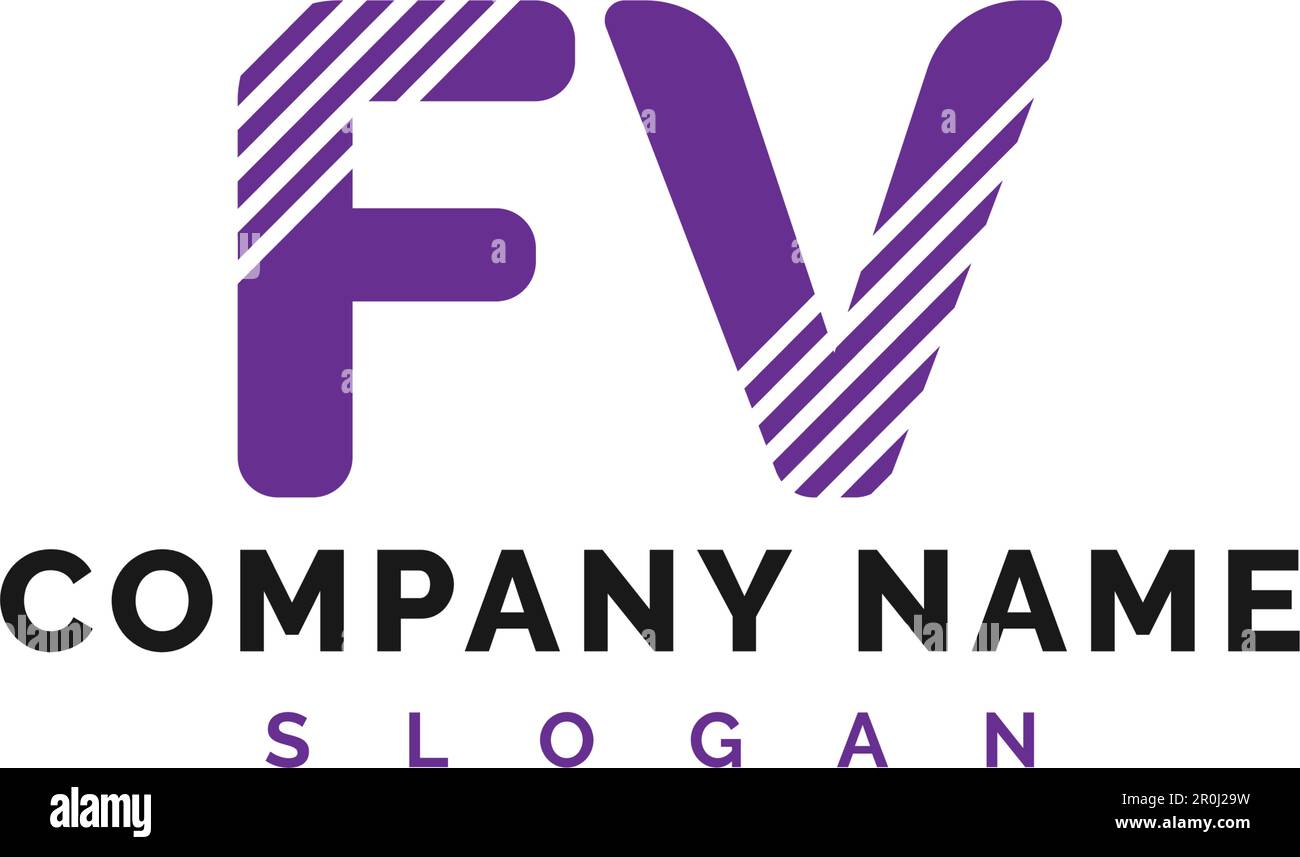 FV Letter Logo Design. FV letter logo Vector Illustration - Vector ...