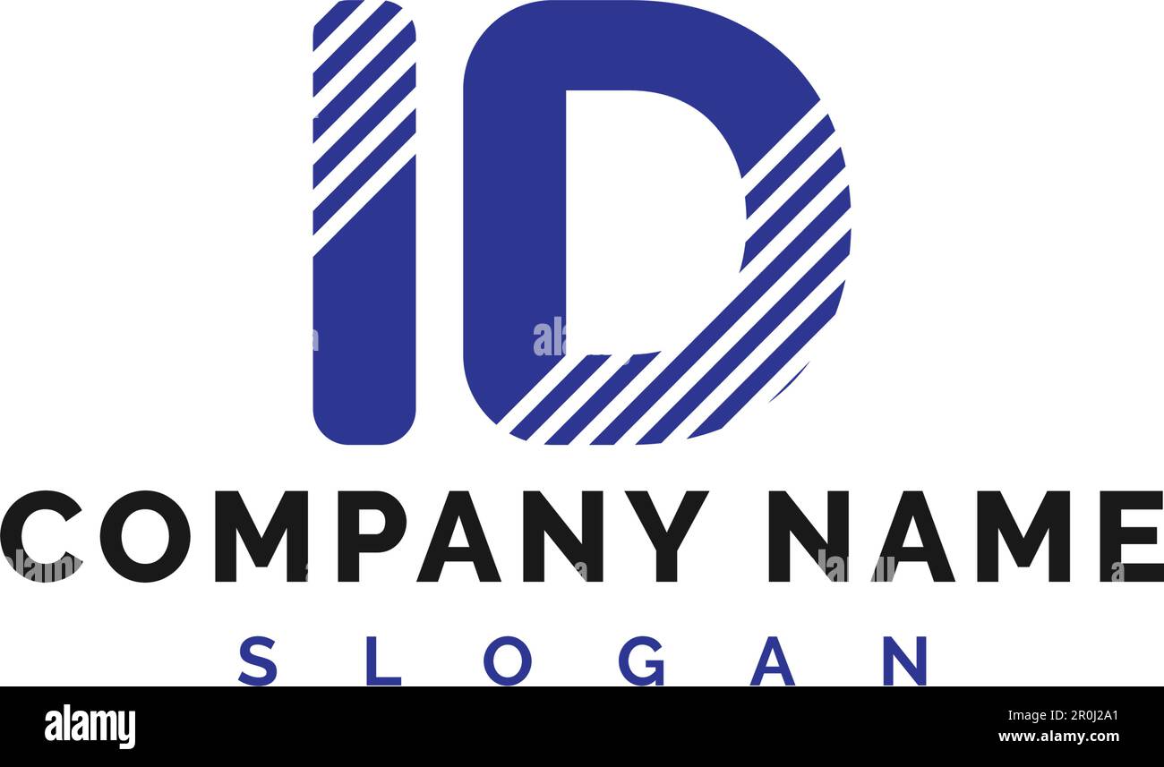 ID Letter Logo Design. ID letter logo Vector Illustration - Vector ...