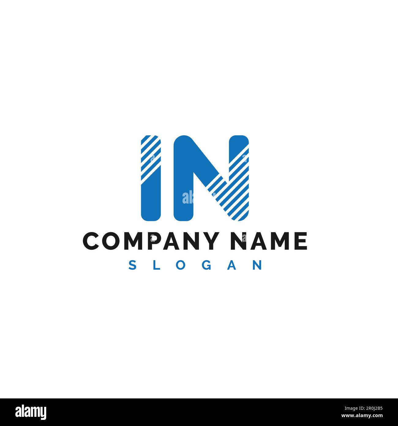 IN Letter Logo Design. IN letter logo Vector Illustration - Vector ...