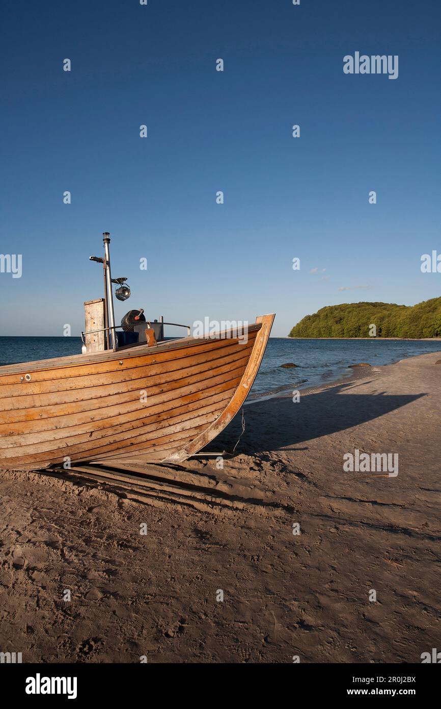 Fishing boat on the beach of binz hi-res stock photography and images ...