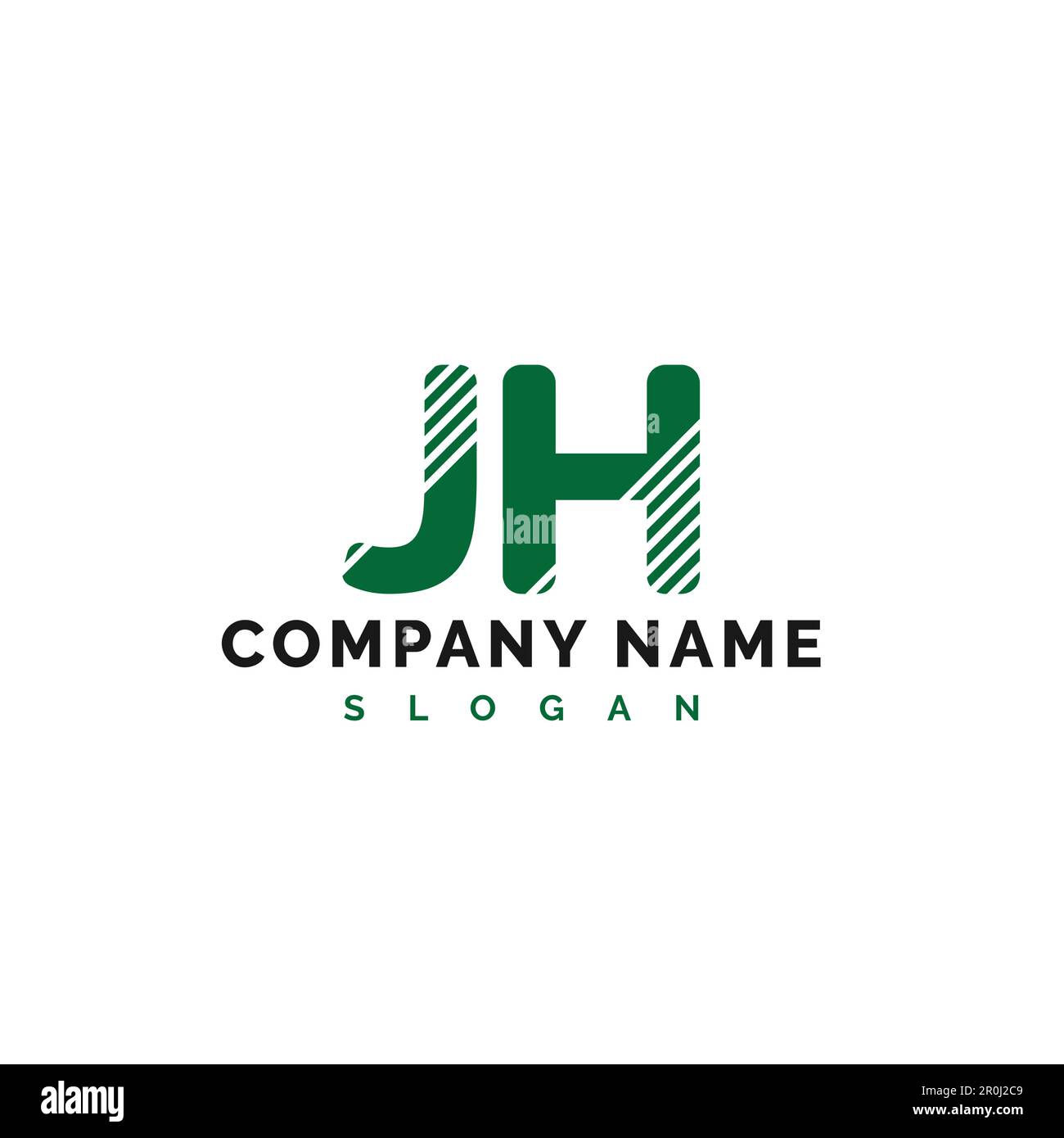 JH Letter Logo Design. JH letter logo Vector Illustration - Vector ...