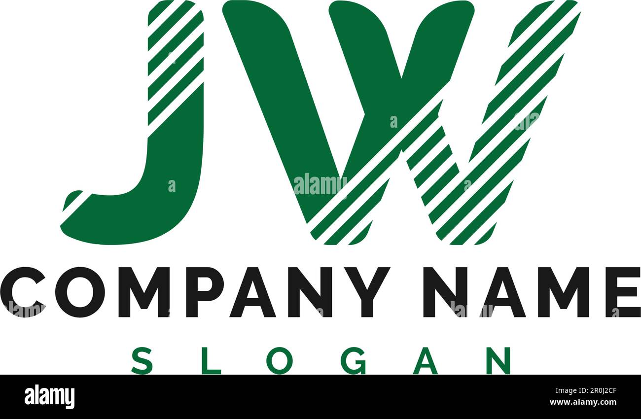 JW Letter Logo Design. JW letter logo Vector Illustration - Vector ...