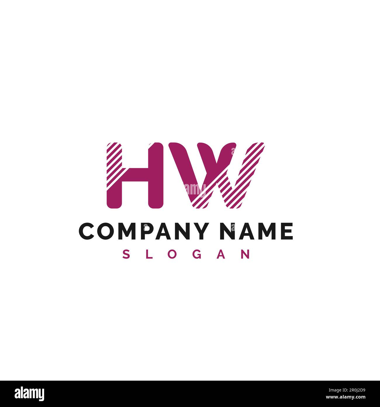 HW Letter Logo Design. HW letter logo Vector Illustration - Vector ...