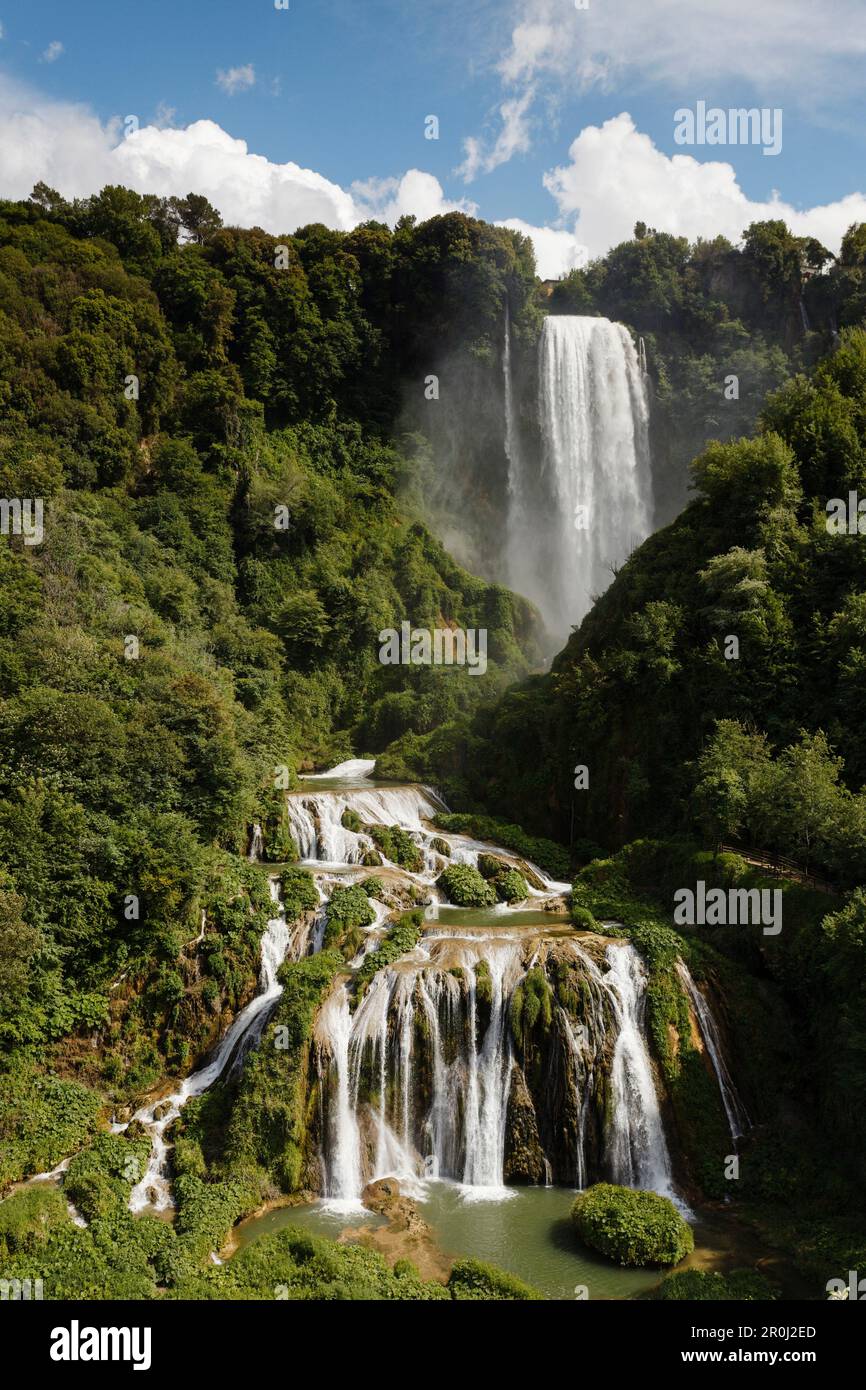 Cascata delle Marmore waterfall, tallest man-made waterfall, Roman ...