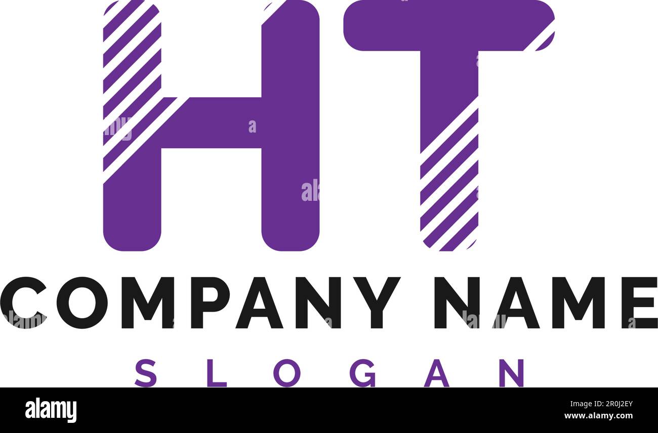 HT Letter Logo Design. HT letter logo Vector Illustration - Vector ...